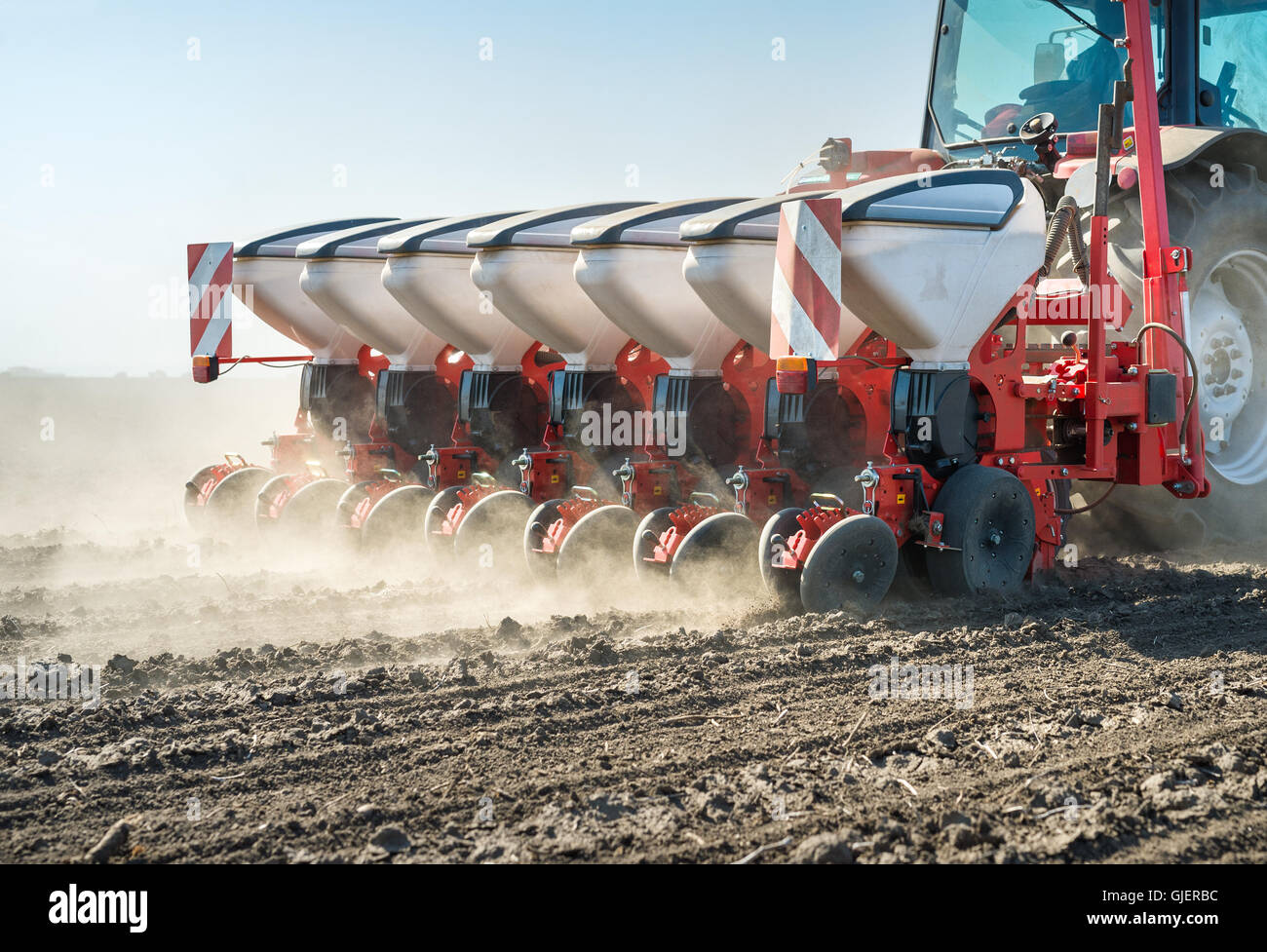 Sowing soy in the spring Stock Photo - Alamy