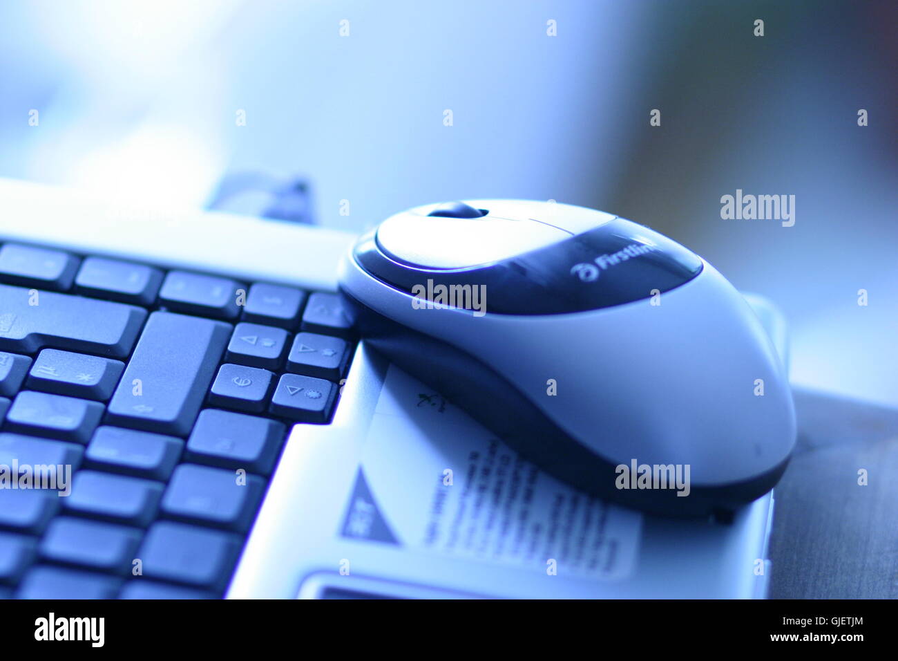 computer and mouse Stock Photo - Alamy