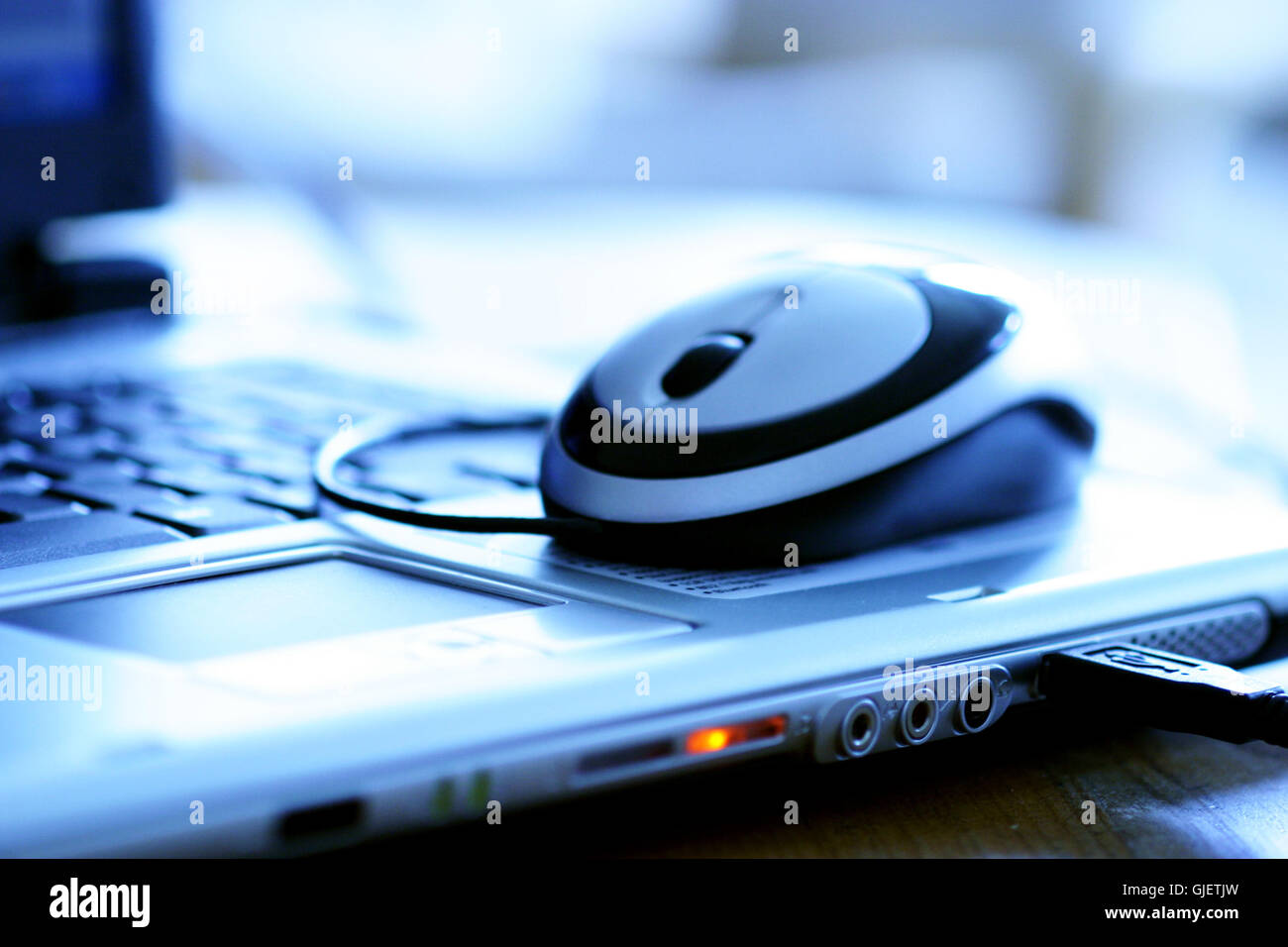 computer and mouse Stock Photo - Alamy