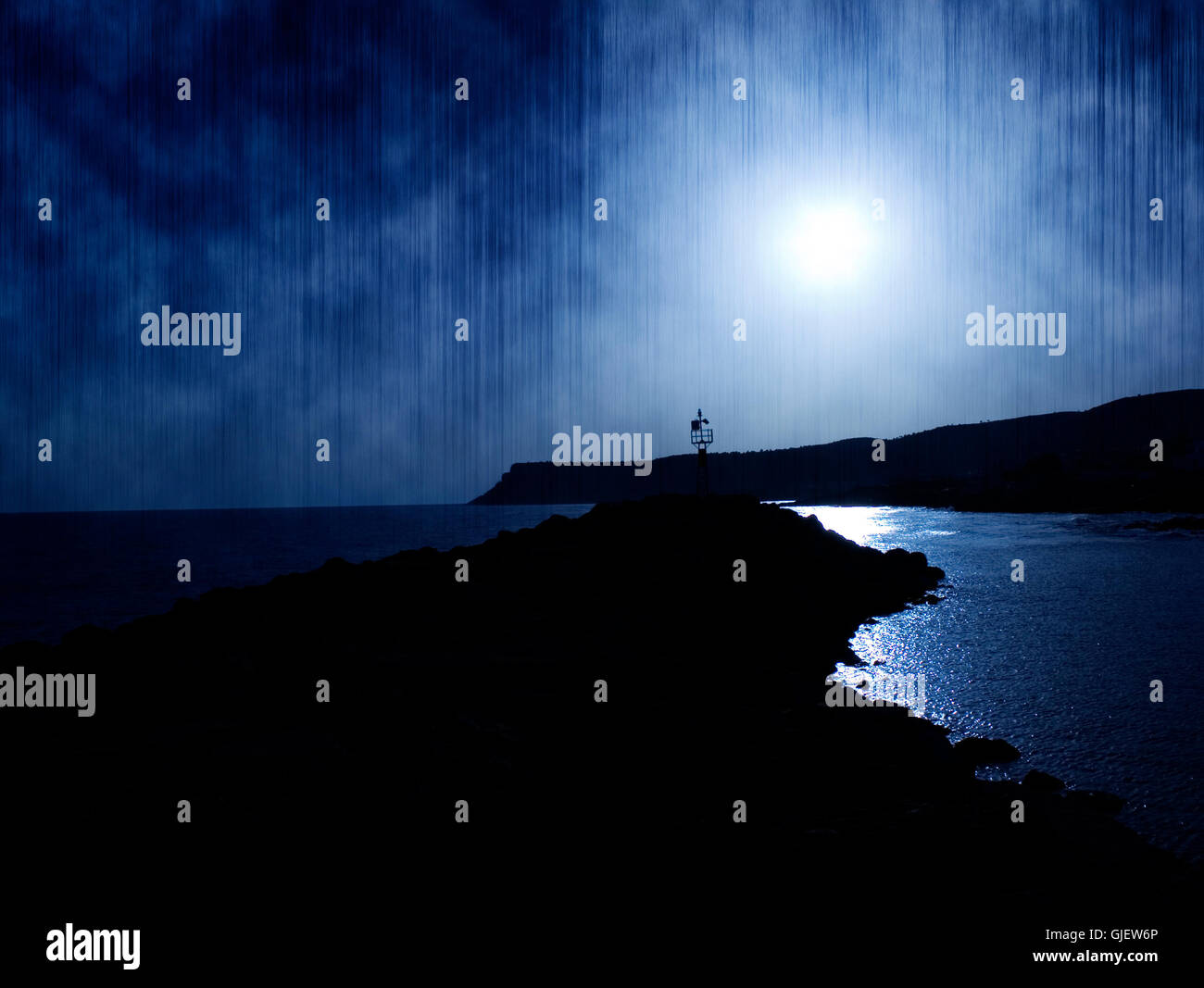 blue tower art Stock Photo - Alamy