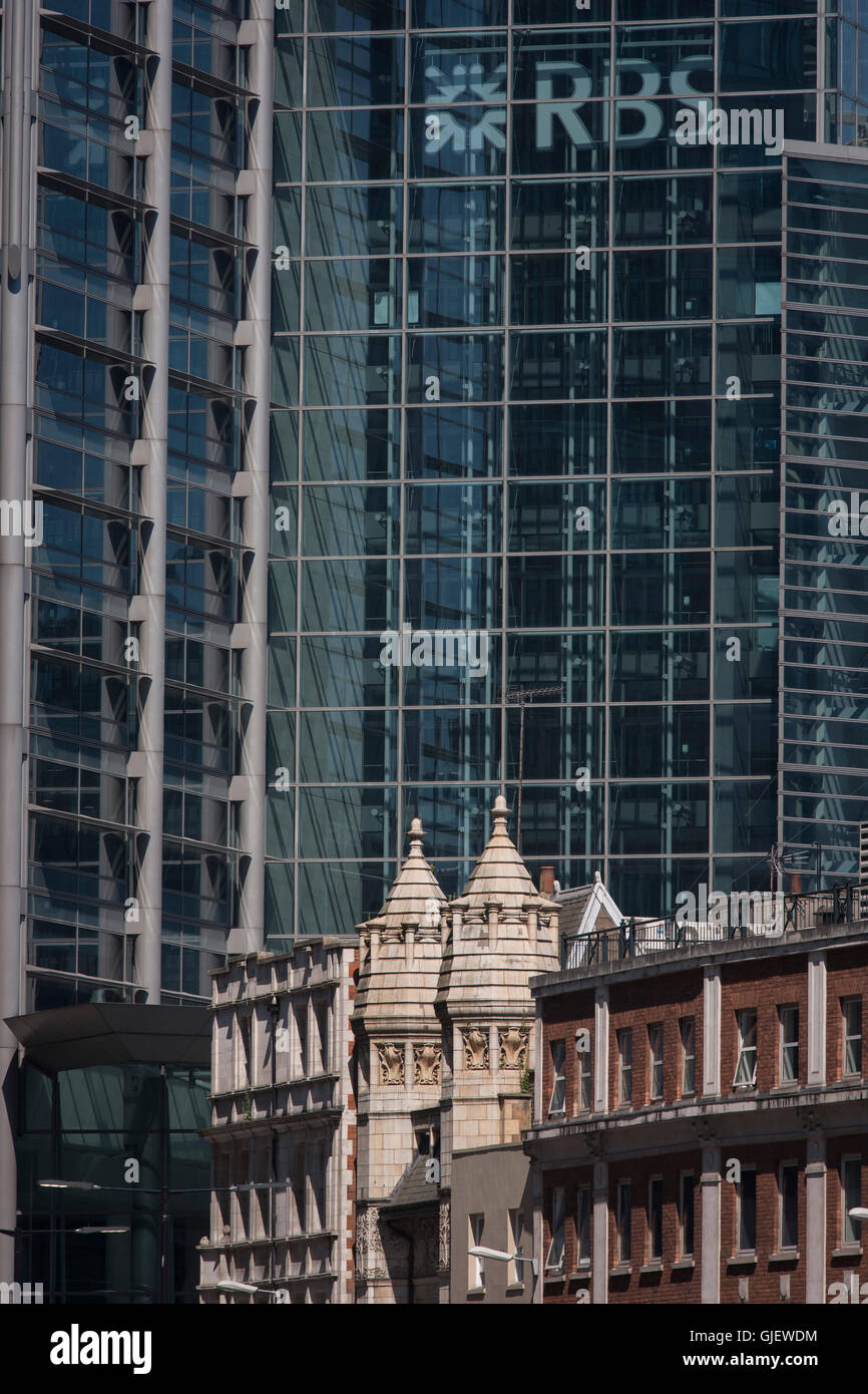 The headquarters of rbs royal bank of scotland in bishopsgate hi-res ...