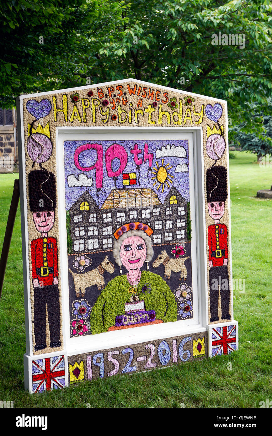 Image of HRH Queen birthday celebration Tideswell Derbyshire ...