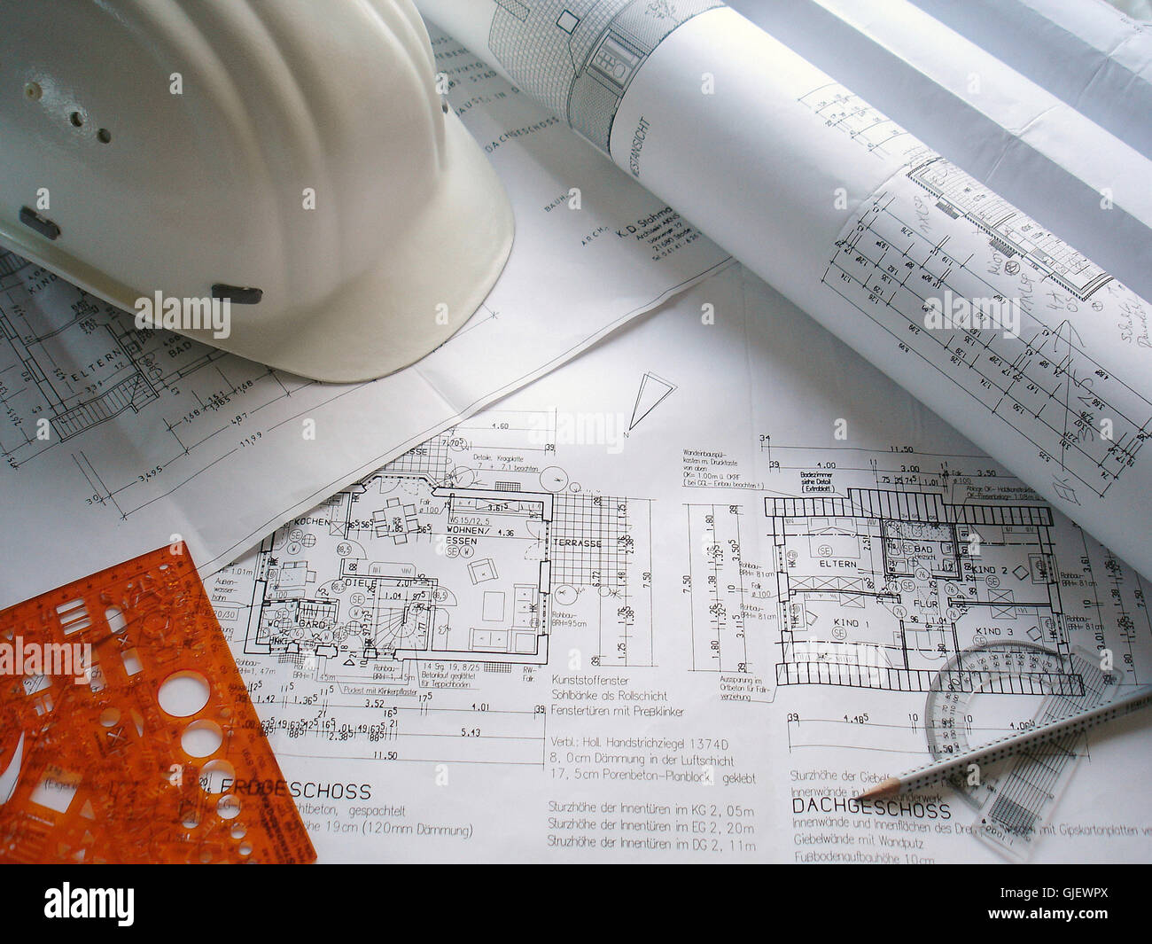Architectural drawing template hi-res stock photography and images - Alamy