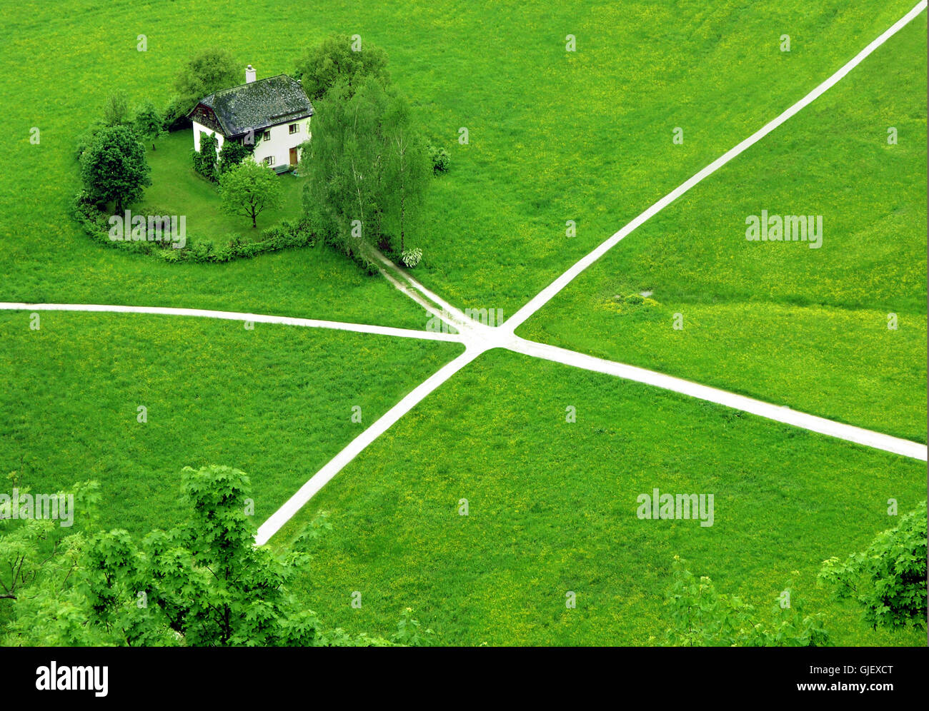 Trails paths forking hi-res stock photography and images - Alamy