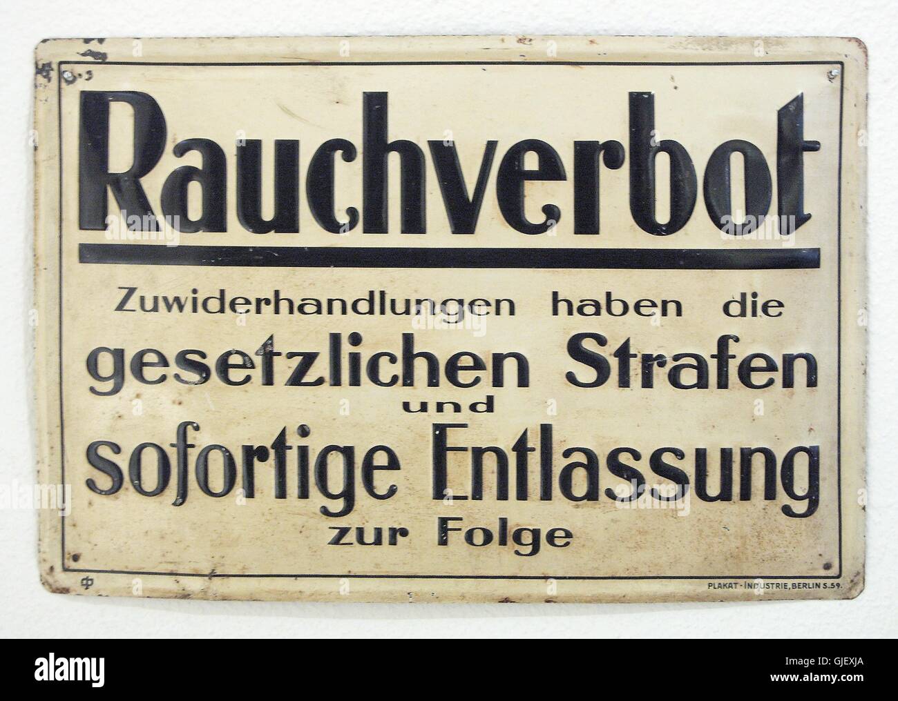 Rauchen verboten hi-res stock photography and images - Alamy