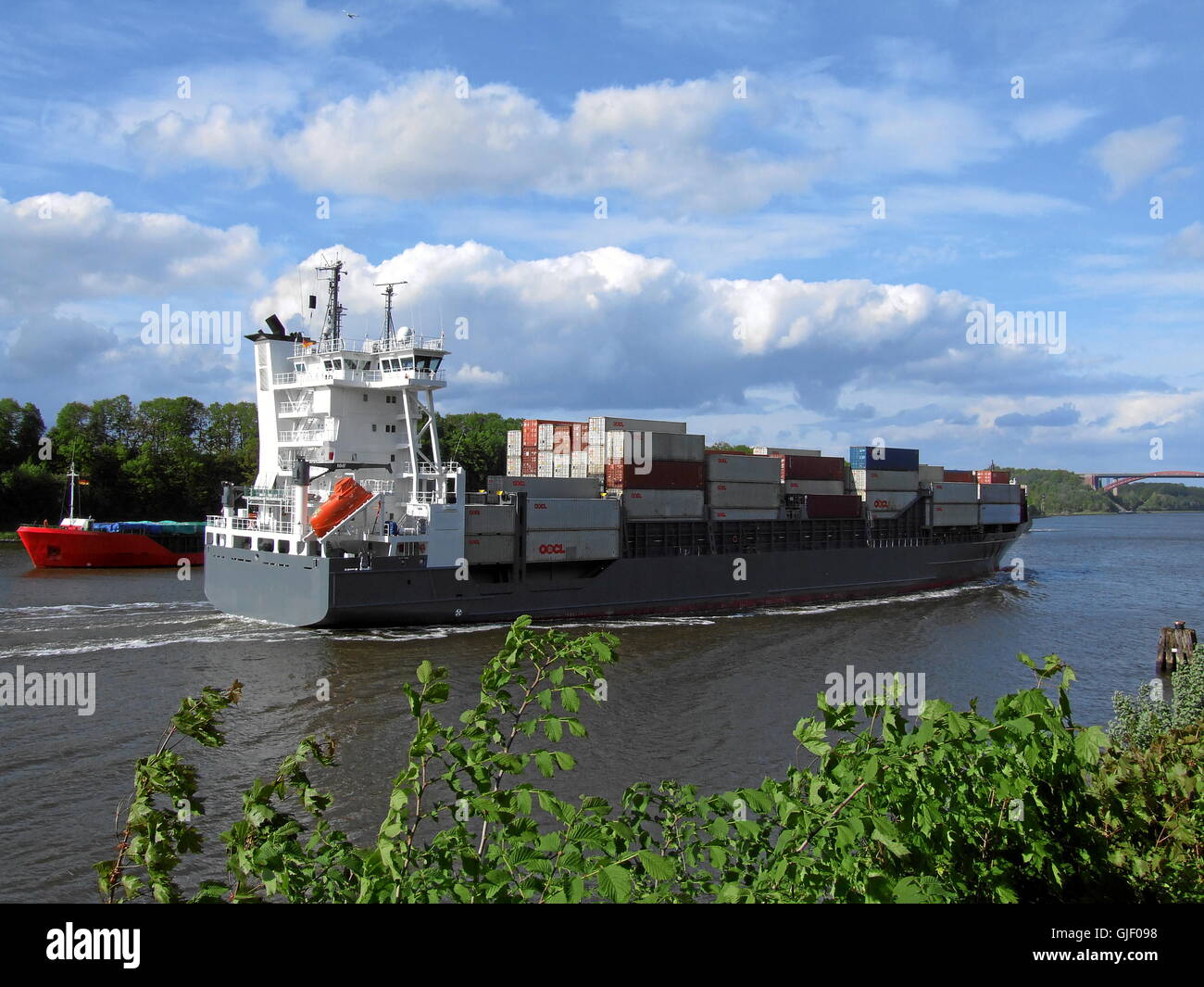 Ship traffic on kiel canal hi-res stock photography and images - Alamy