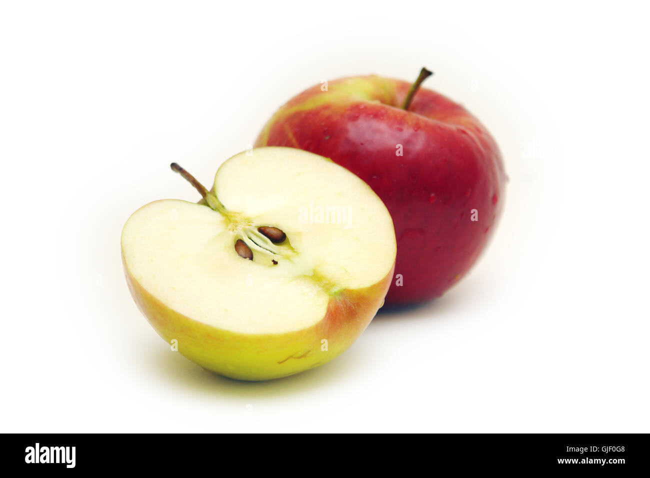 Two apples together Cut Out Stock Images & Pictures - Alamy