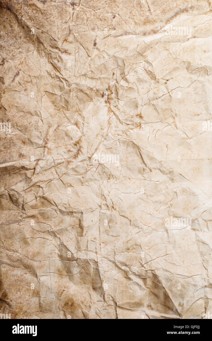 Piece of old rumpled stained paper as background Stock Photo - Alamy
