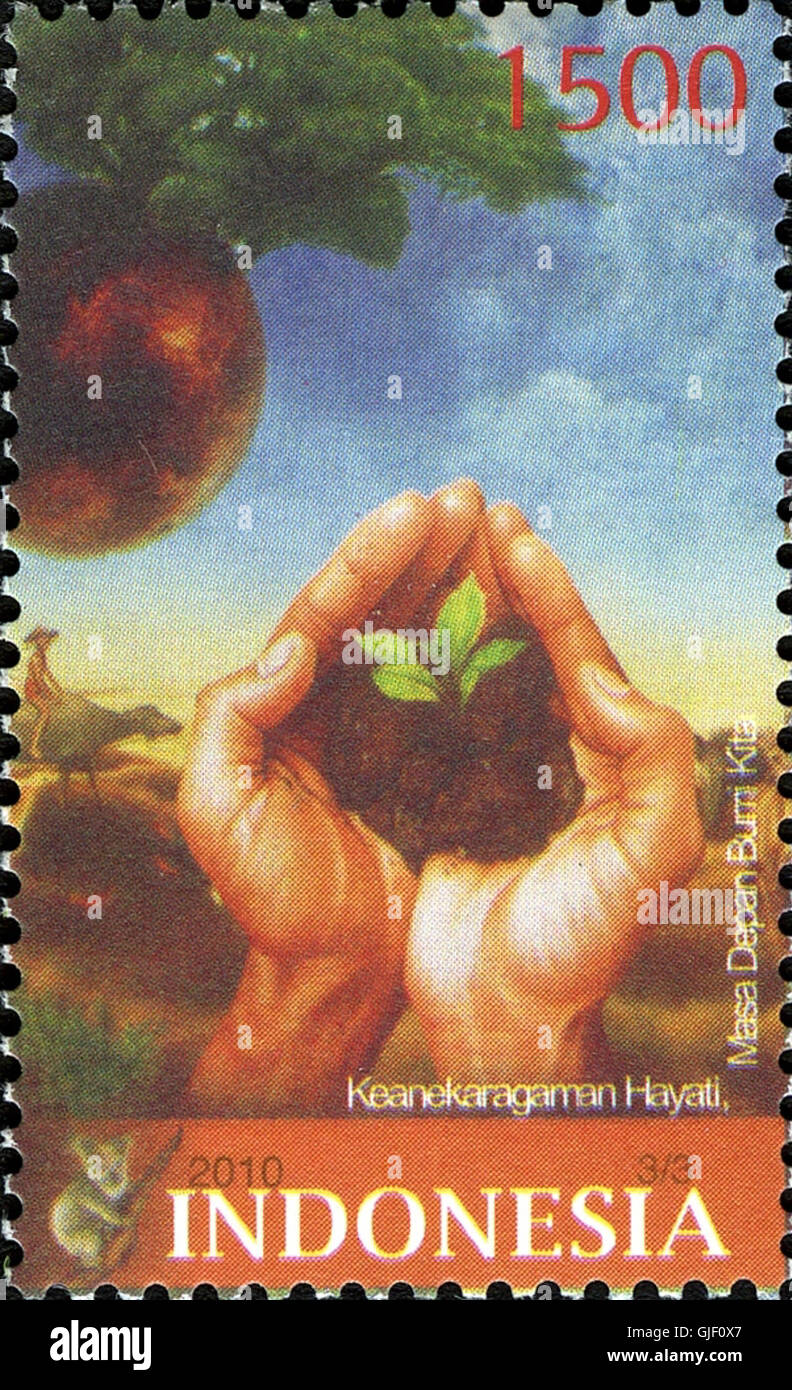 The 014-10 stamp from Indonesia is part of a series highlighting the ...