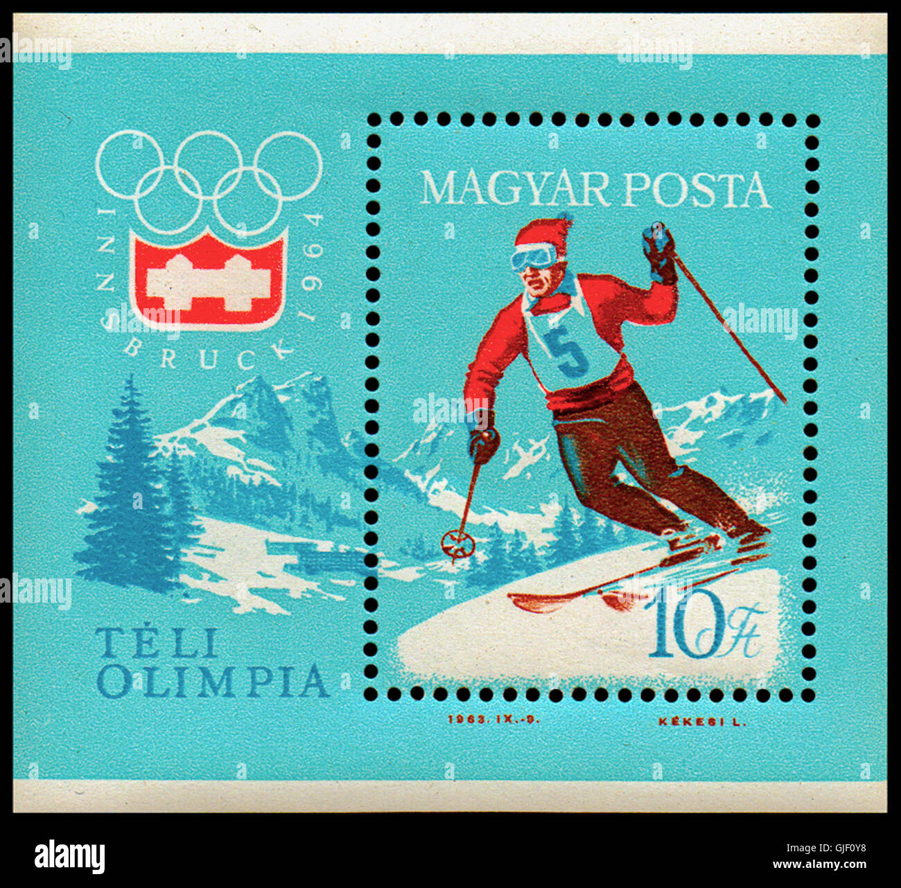 The 1555 Olympics 1000 stamp is part of a series commemorating the ...