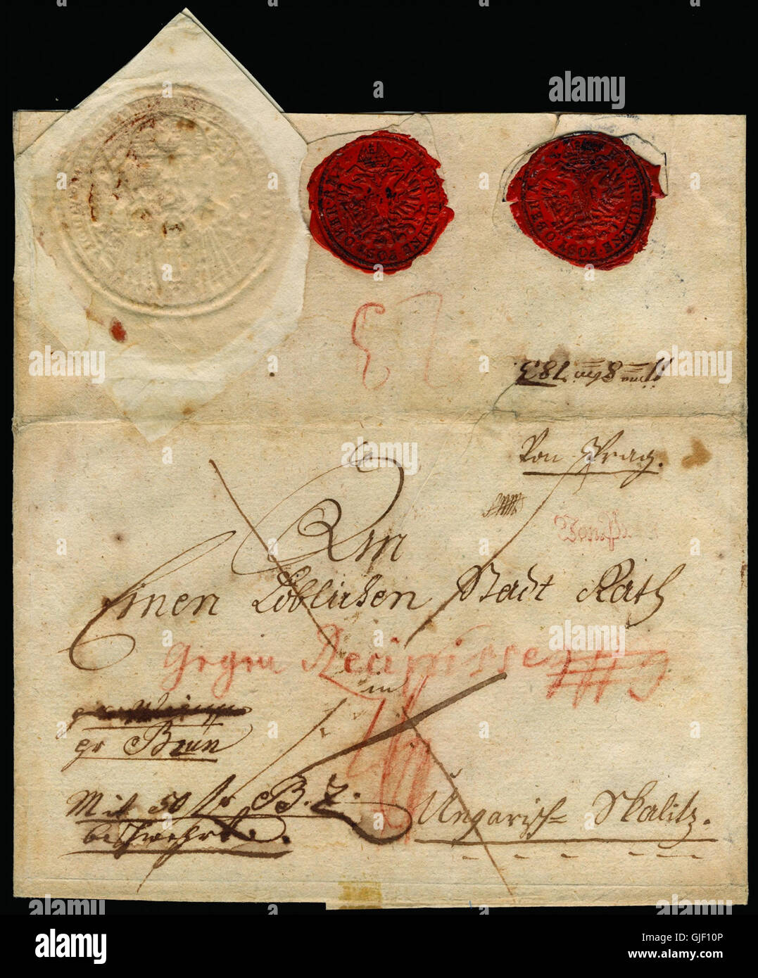 The Cover Klapperpost from Prague is a rare example of postal history ...