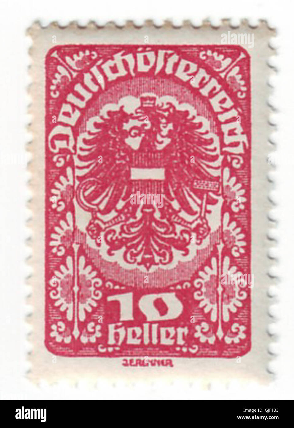 The 1919 Austria stamp 259 was issued post-World War I during the early ...