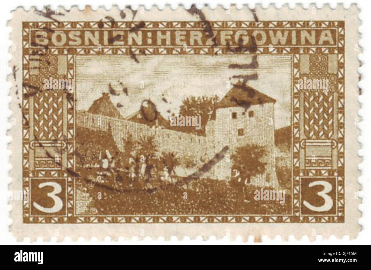 The Austria Bosnien-31 stamp was issued during the Austro-Hungarian ...