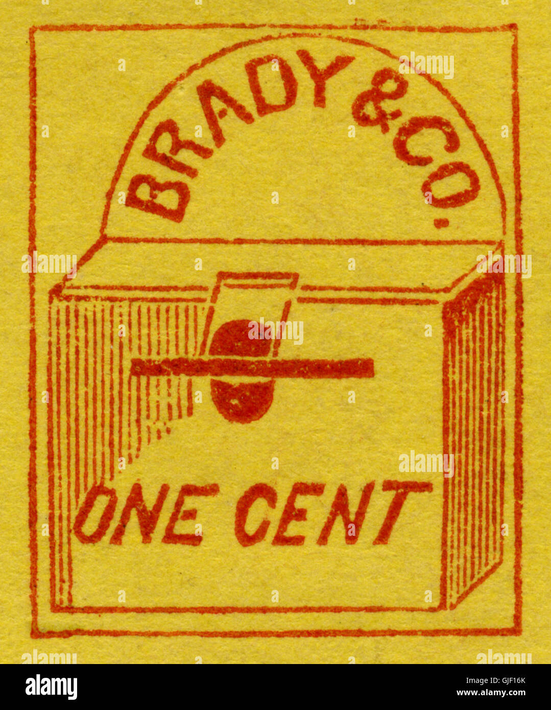 The 1859 Brady & Co NY 1c stamp, labeled as a forgery (22L1), is a ...
