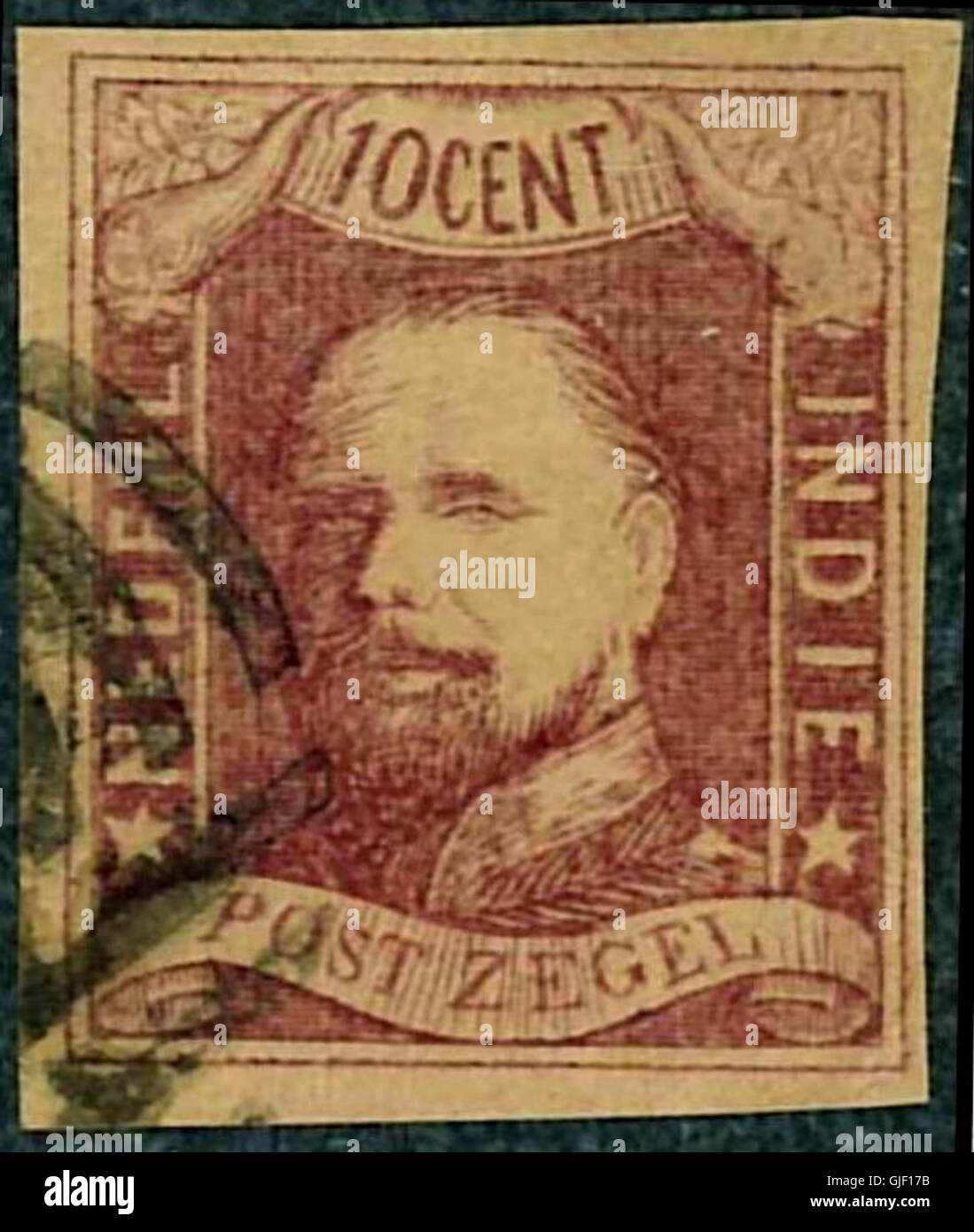 The Dutch Indies first issue forgery 2 stamp is a counterfeit version ...