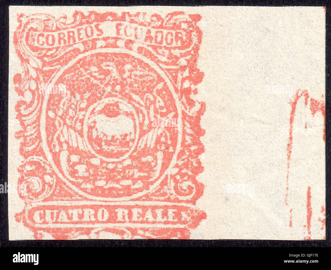 The 1866 Ecuador Sc6 stamp is a significant early issue in Ecuadorian ...