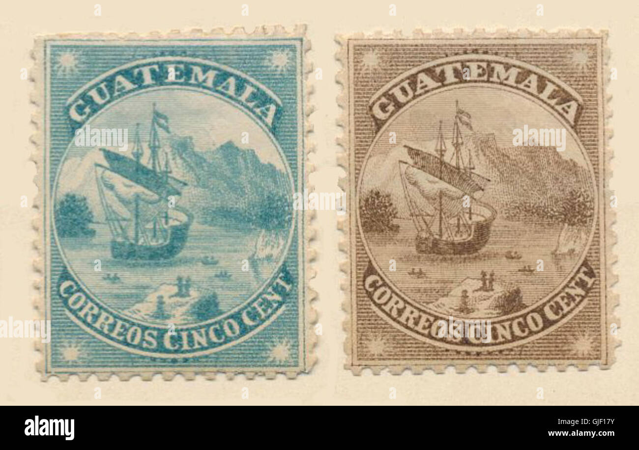 This 1867 Guatemalan private issue stamp, produced by Taylor, is one of ...