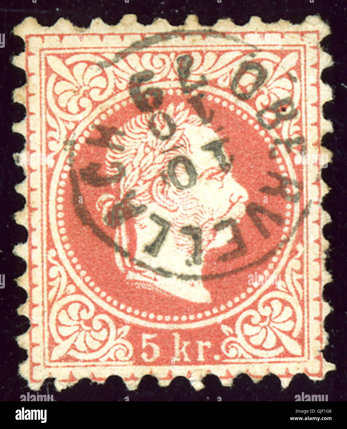 The 1879 Obervellach 5kr stamp was issued as part of Austria’s postal ...