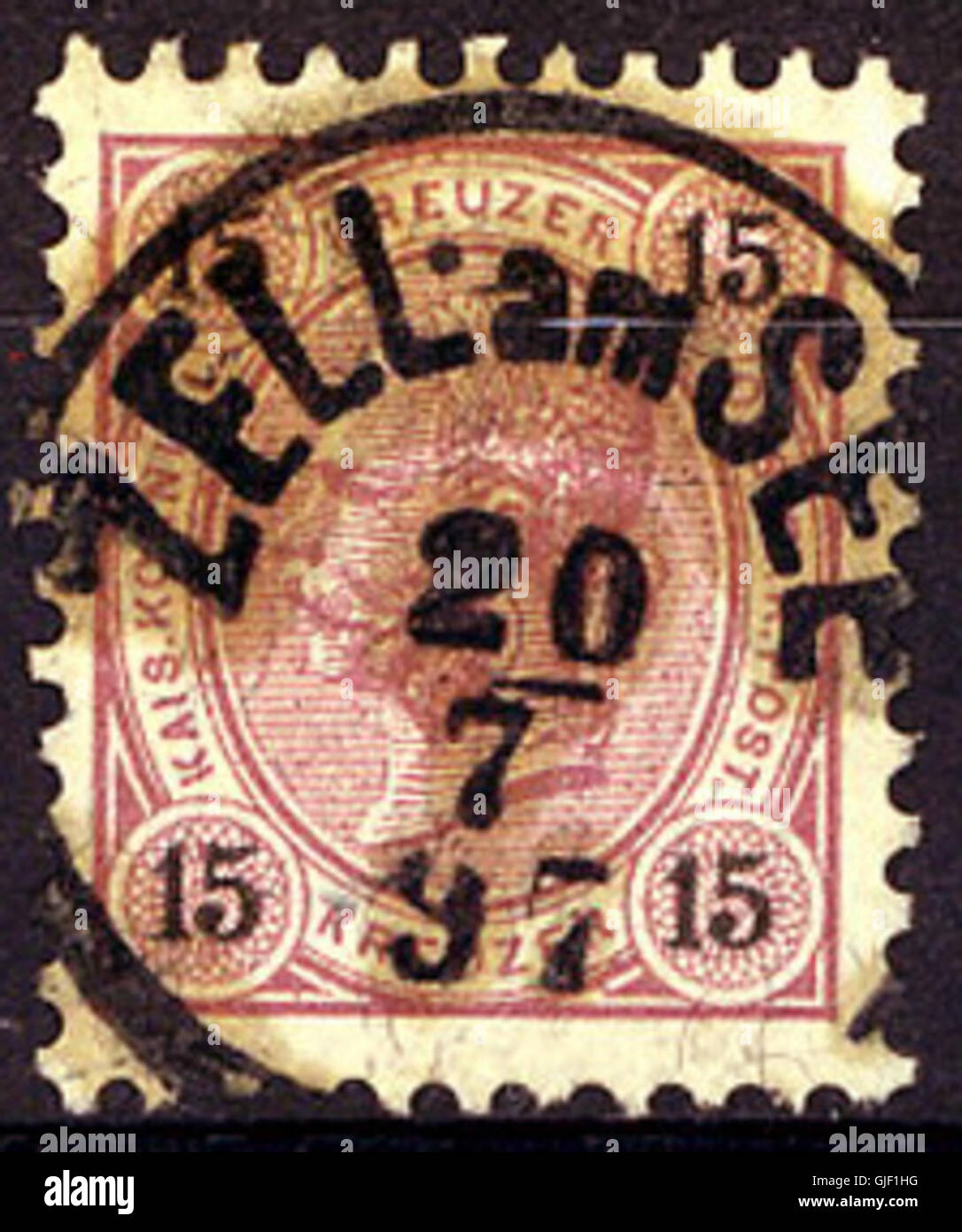 The 1897 GEj 245 S5 stamp is a part of a series of stamps issued in ...