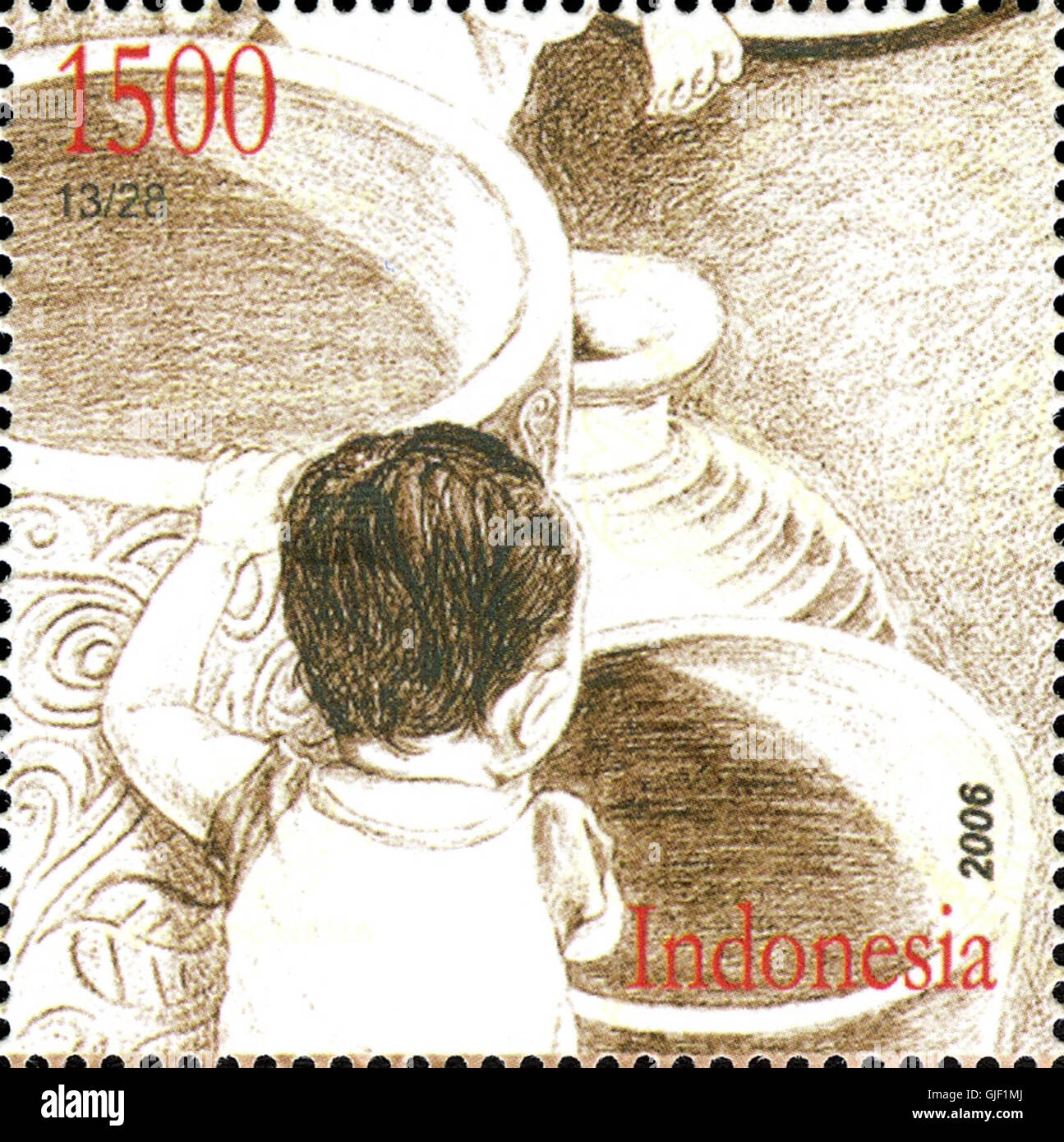 The 022-06 stamp from Indonesia represents an important moment in the ...