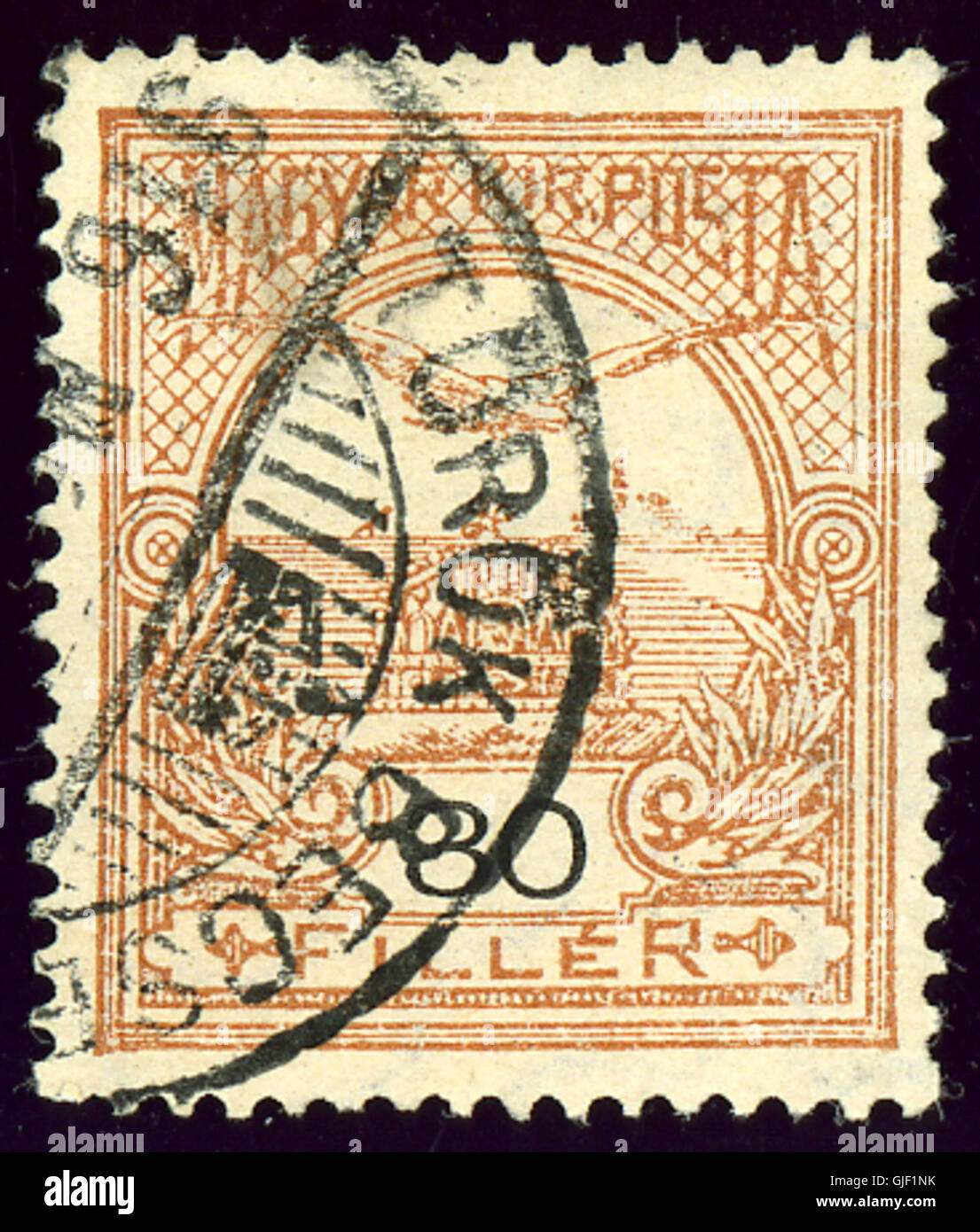 The 1916 Törökbecse 30f stamp was issued during World War I in Serbia ...