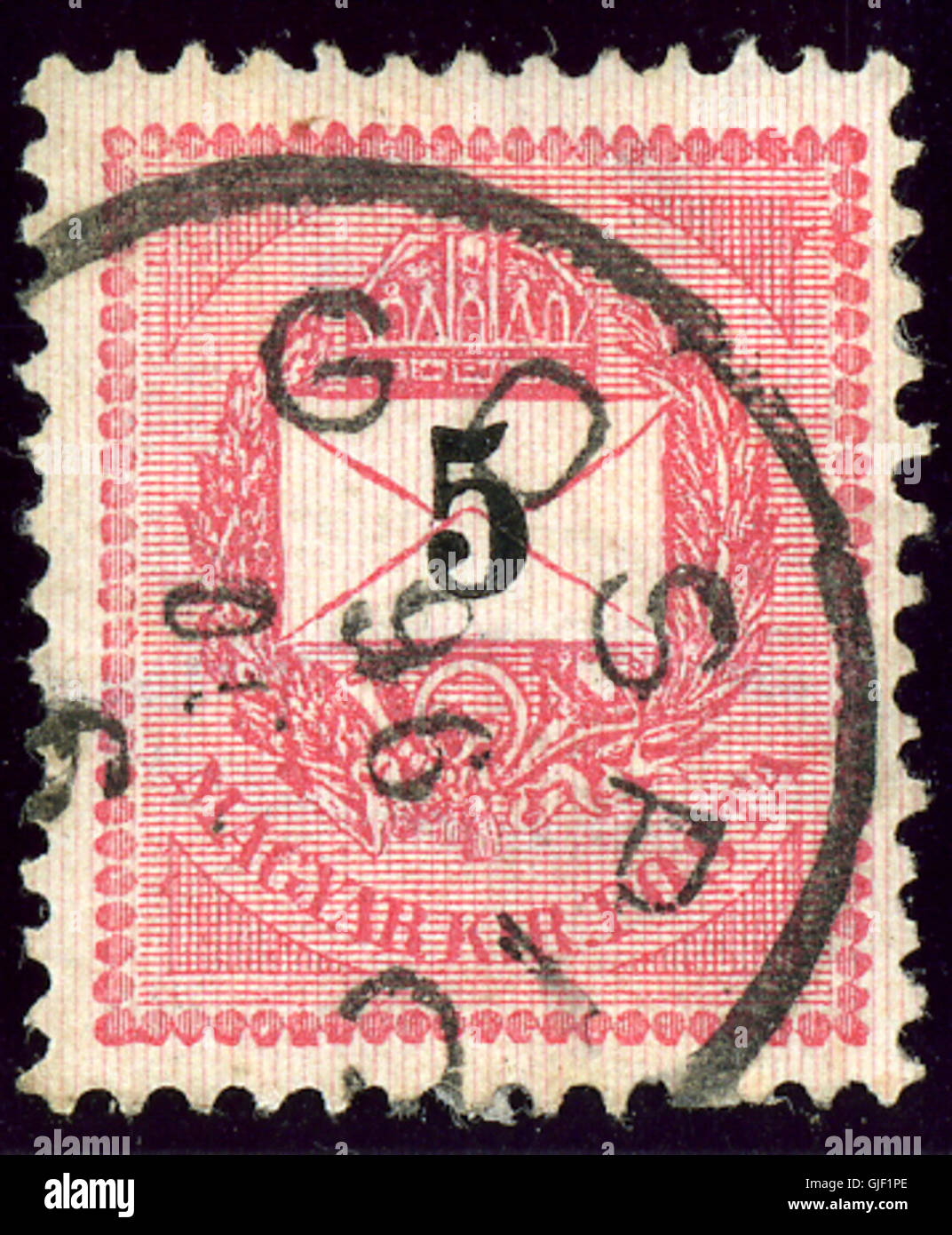 The 1896 5kr stamp from Gospic is a notable postal issue from Croatia ...