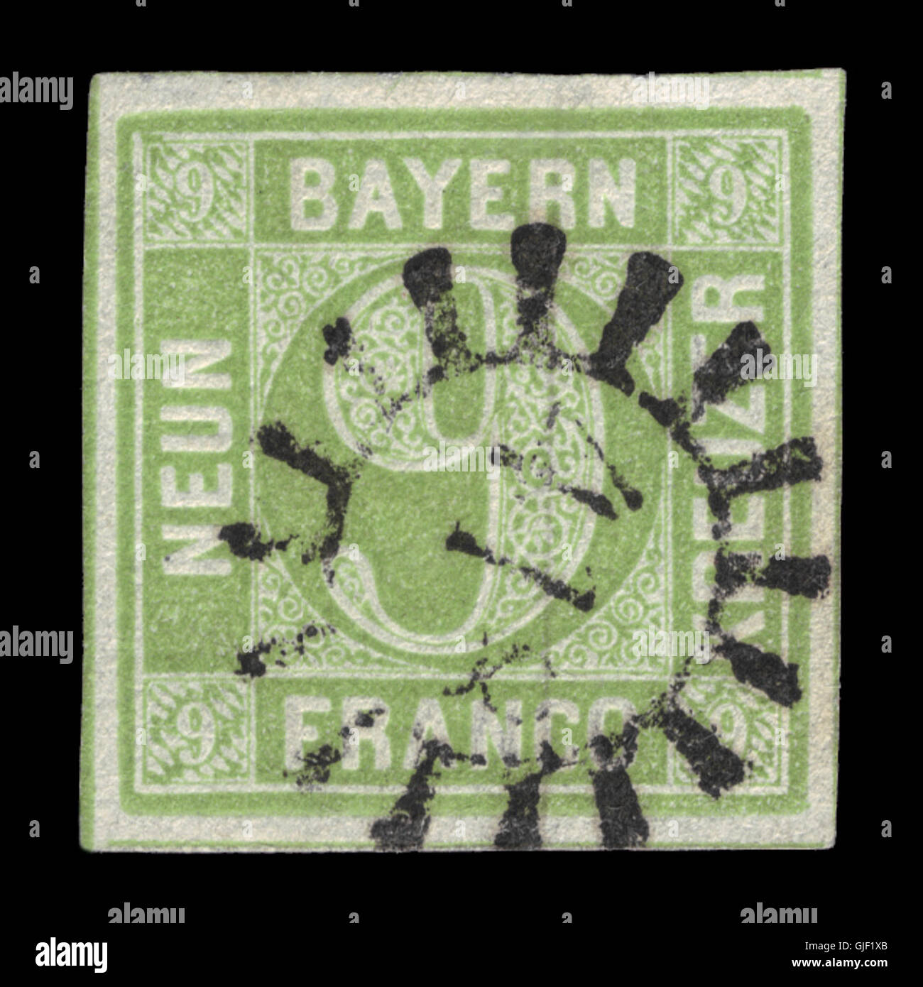 Postage stamp bavaria germany hi-res stock photography and images - Alamy