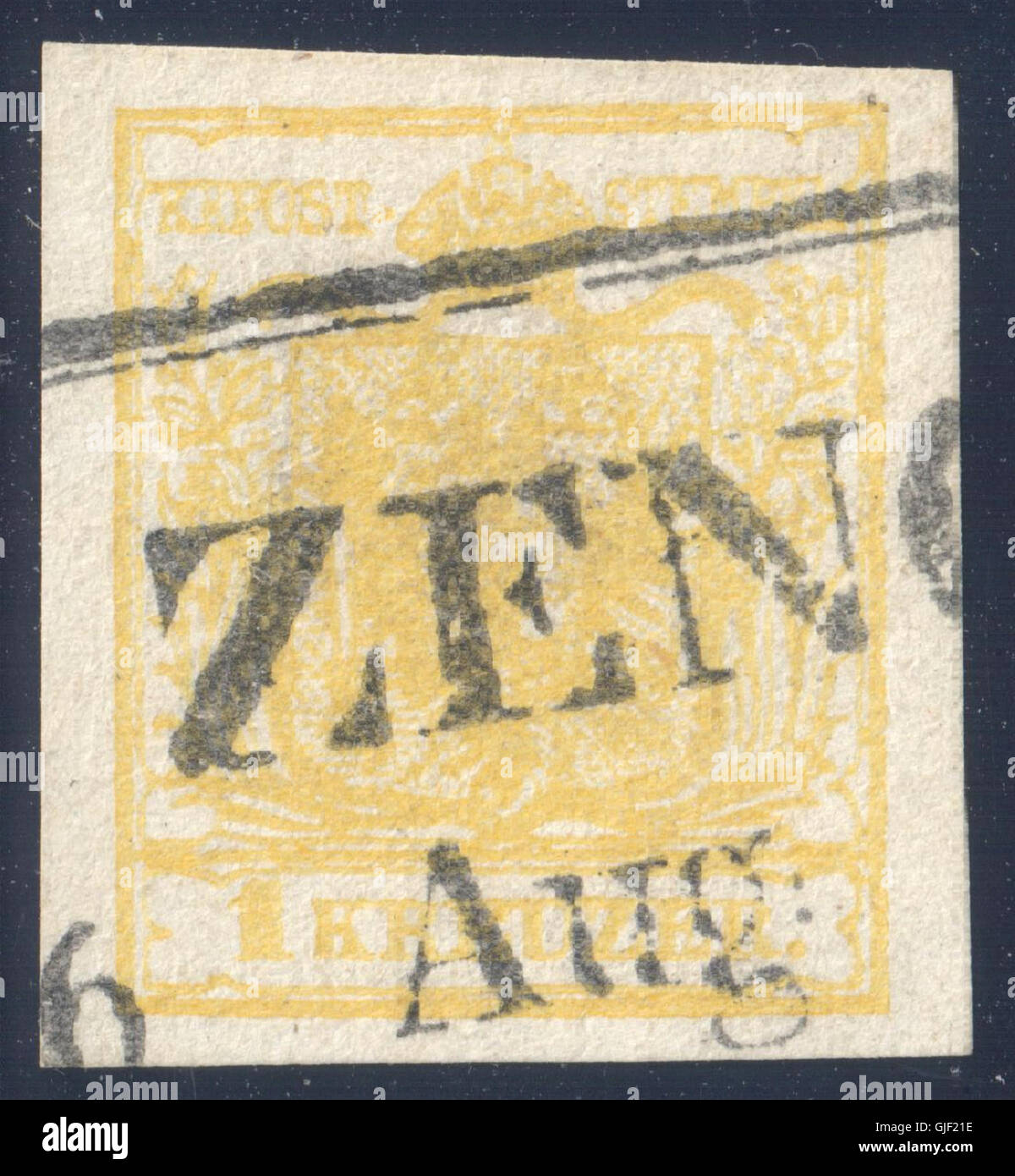 The 1850 ANK1MIII stamp from Austria is a rare early stamp issued ...