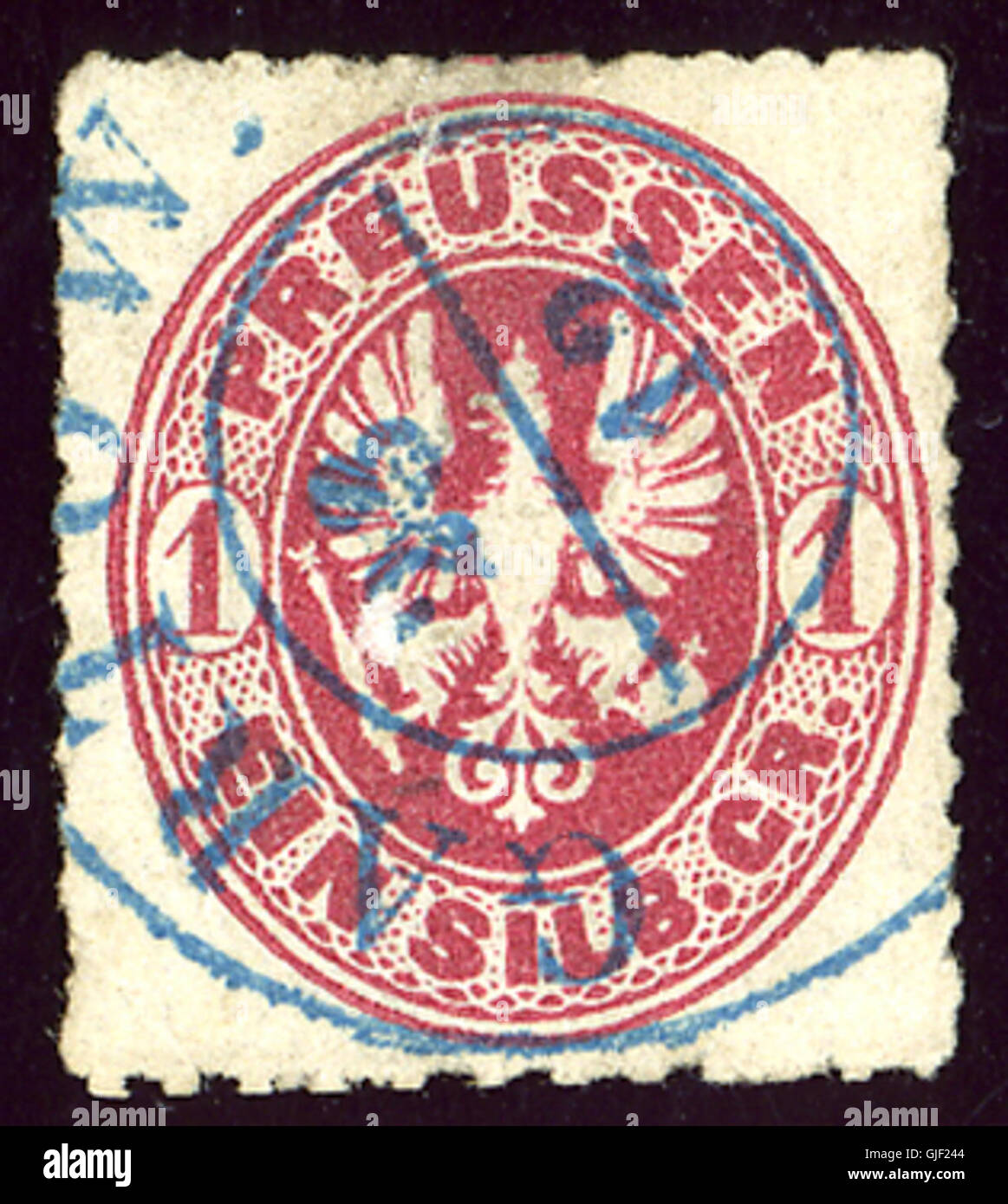 The 1861 Preussen 1Sgr Gartow stamp is a rare and important example ...