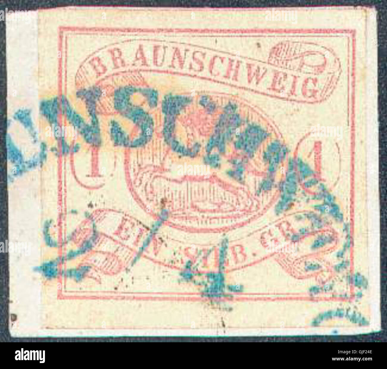 The Braunschweiger Briefmarke stamp is a historical postage stamp from ...