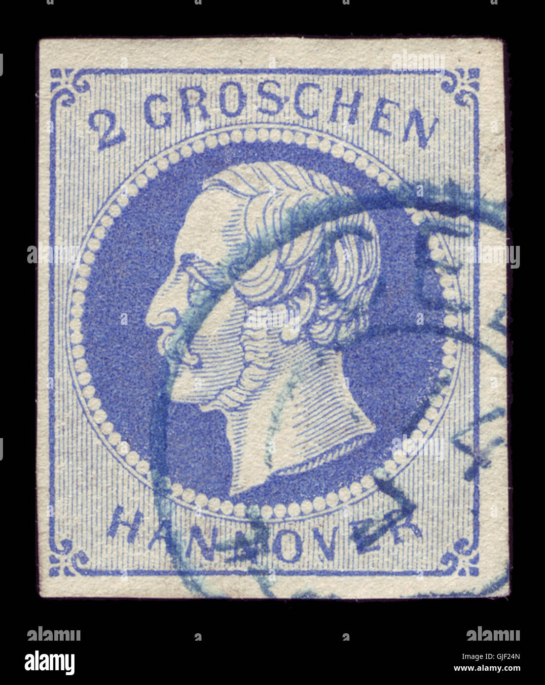 The Hannover 1859 15 Krone König Georg V stamp was issued during the ...