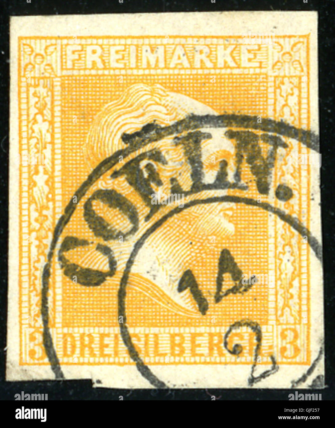 The 1858 Preussen 3Sgr Coeln stamp is part of a set issued by the ...