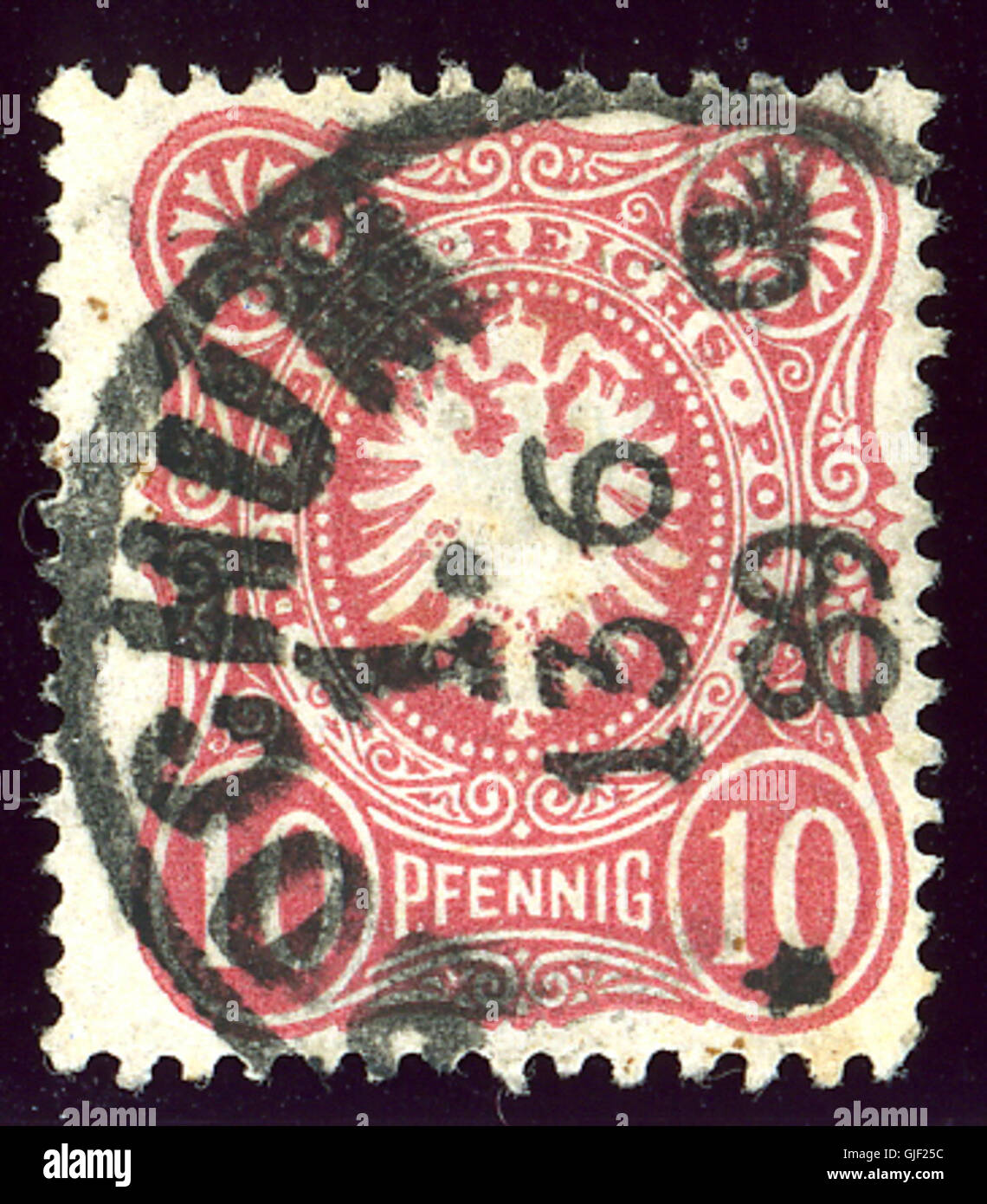 The 1889 Reich 10Pfg Bochum Mi41 stamp is part of Germany’s imperial ...