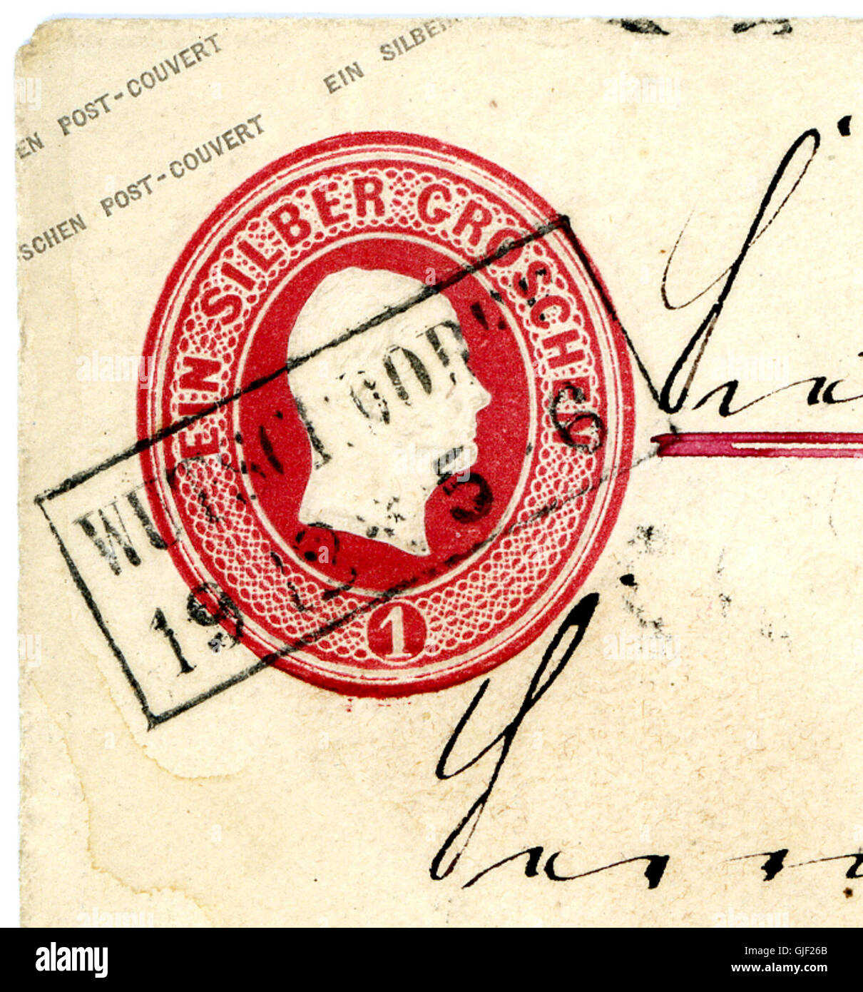 The 1858 Prussia 1 SGr Wutschdorff U11 stamp is an early issue from the ...