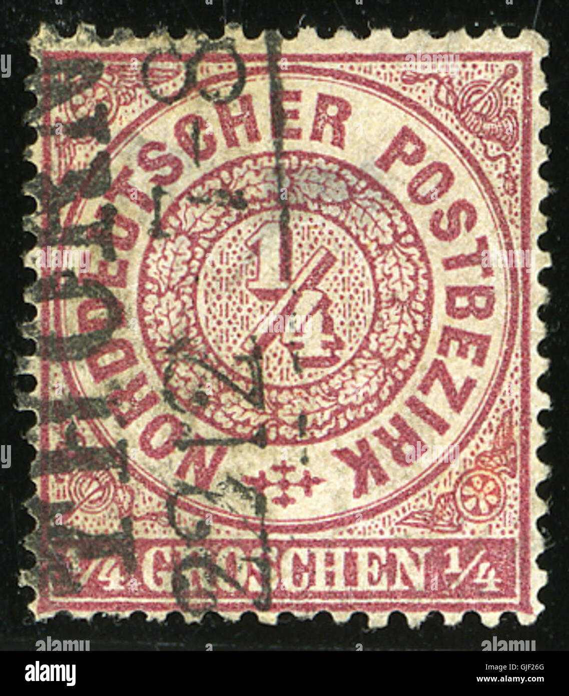 The 1869 NDPB Mi13a Thorn File0162 stamp represents a key period in ...