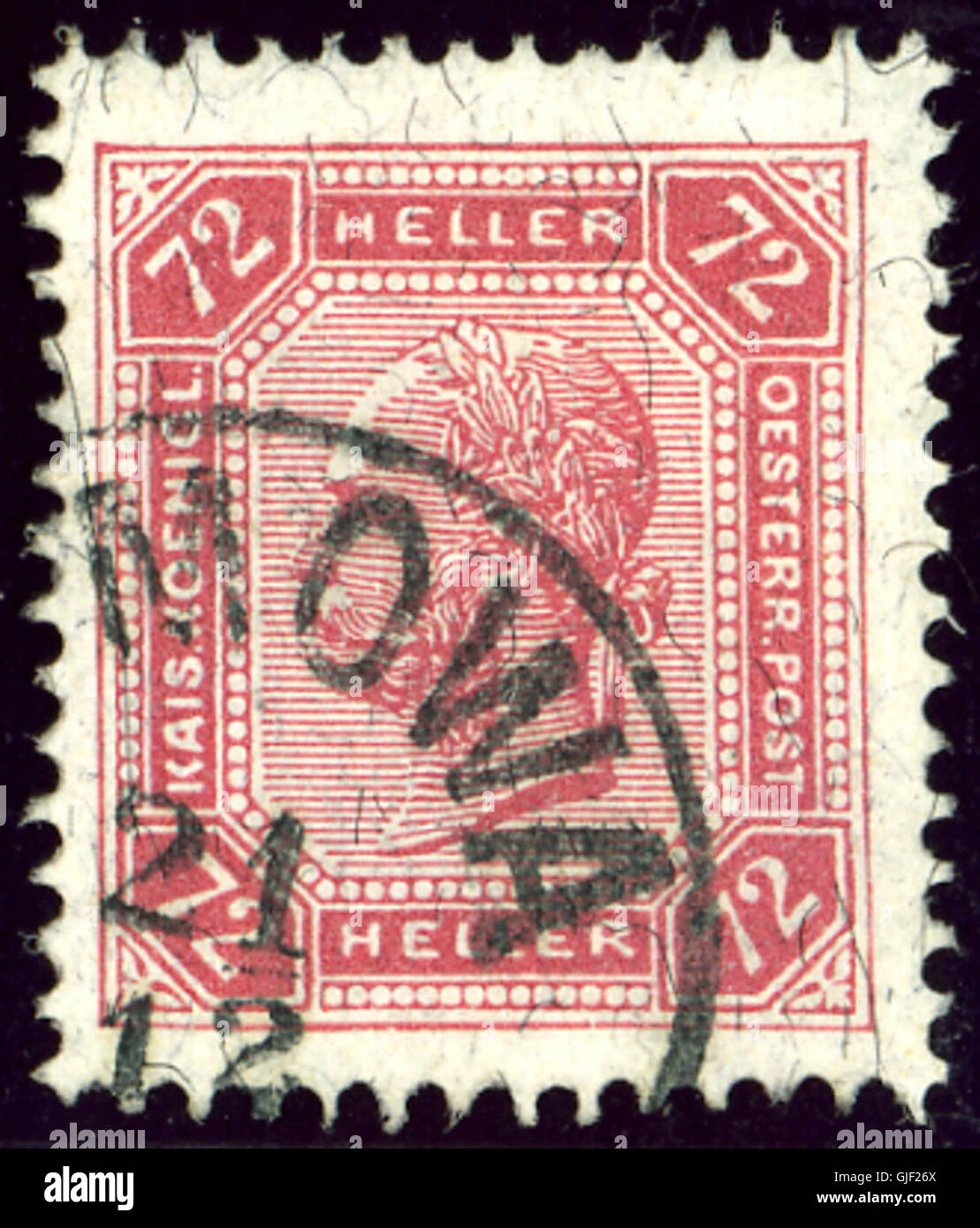 The 72heller Issue 1904 TYMOWA stamp is part of a 1904 postal series ...