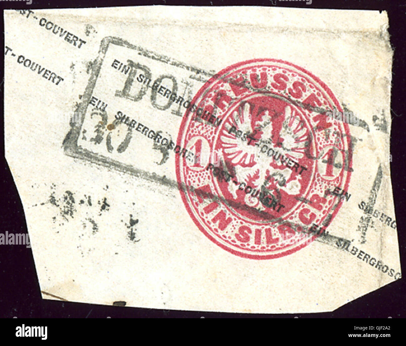 The 1867 Preussen Dommitzch 1Sgr GAA U26 stamp is a significant piece ...