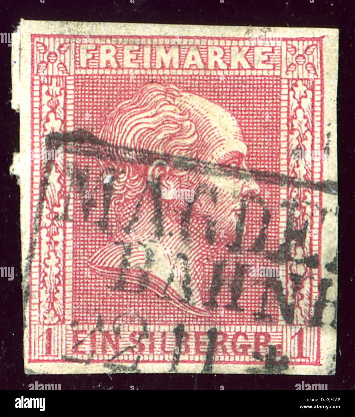 The 1858 Preussen 1 Sgr Magdeburg Bahnhof Mi10 stamp is a rare piece ...