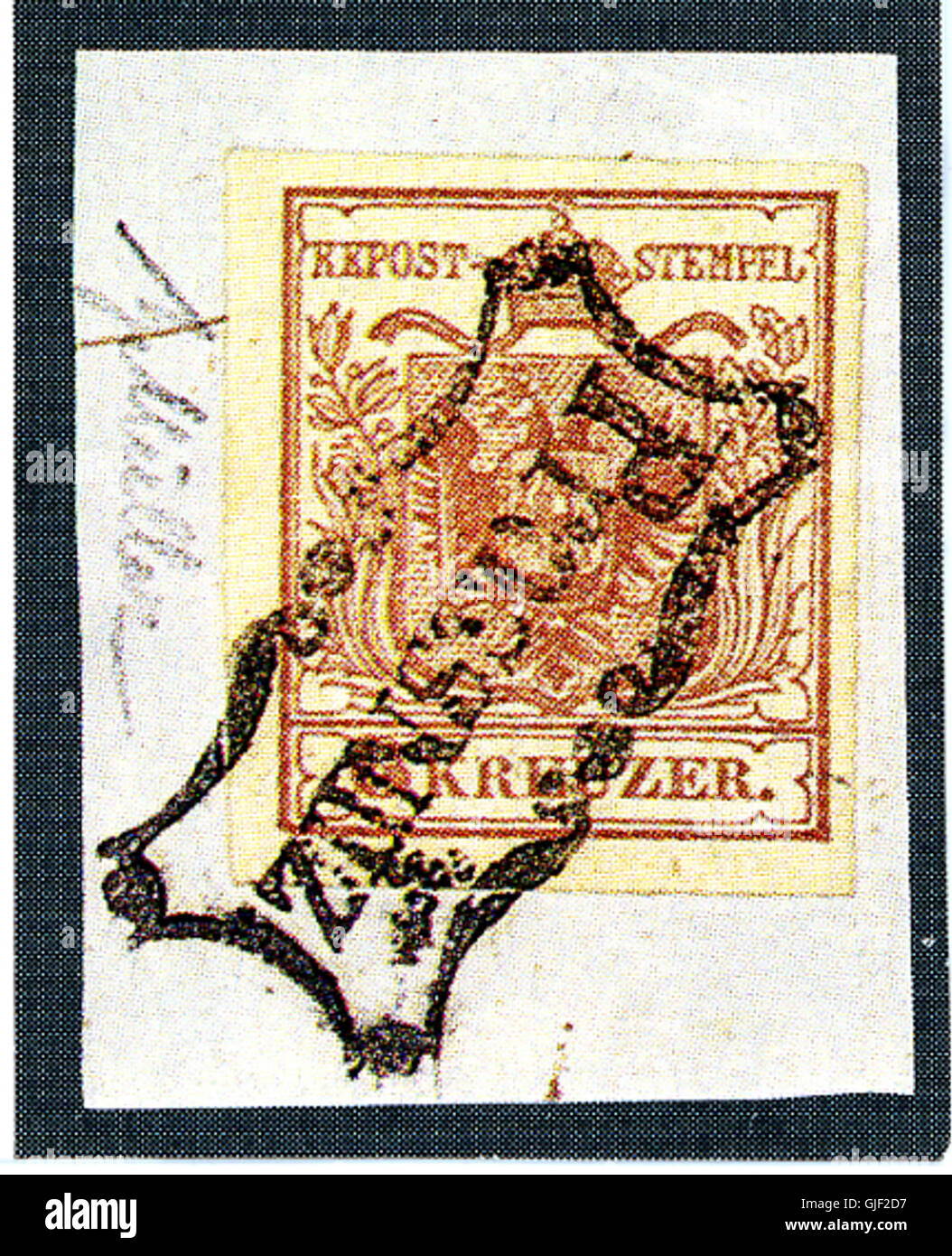The 1850 circa 6kr Prossnitz Prostejov stamp is a rare piece from the ...
