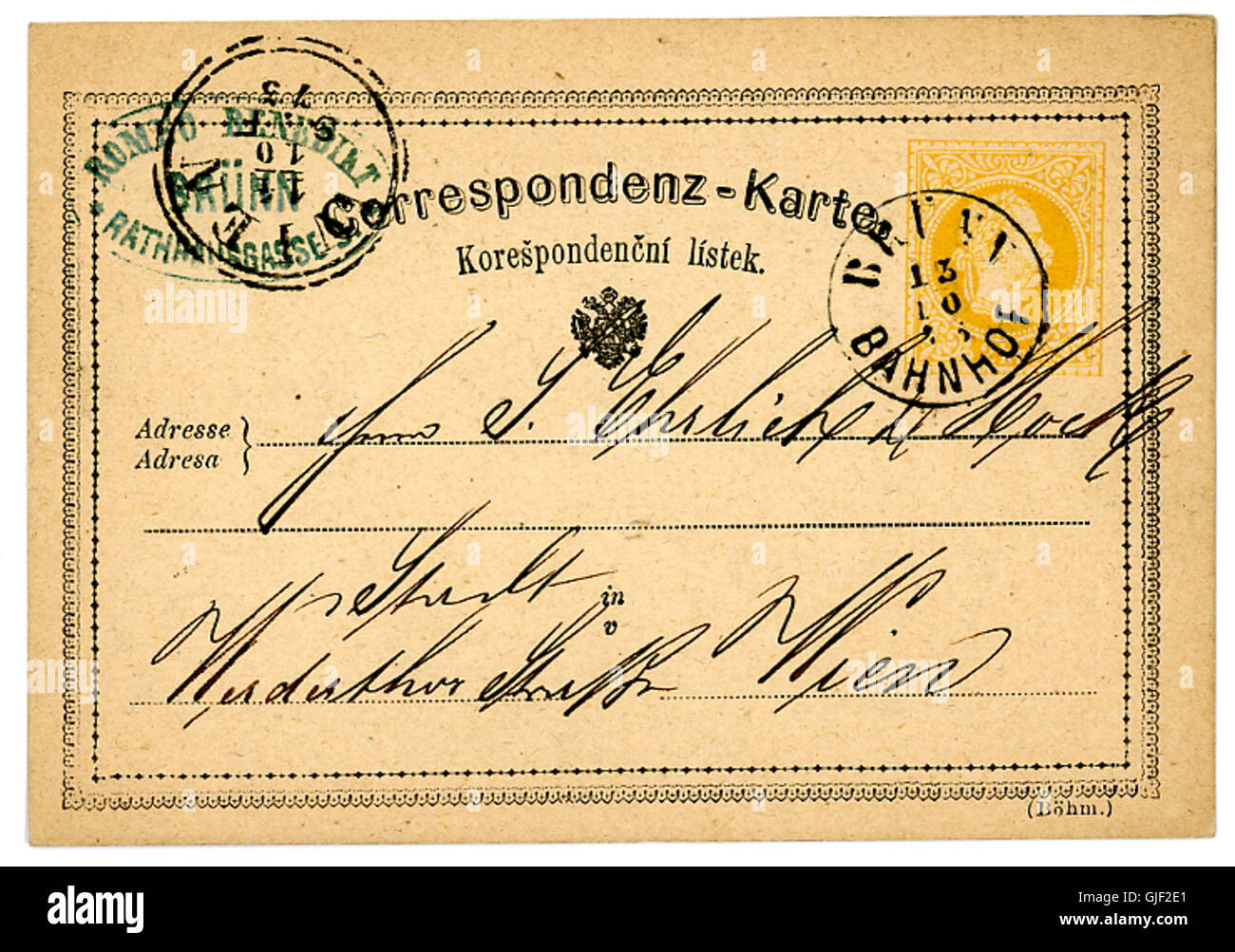 The Brünn CK 1873 2kr stamp is a rare postal issue from the Austrian ...