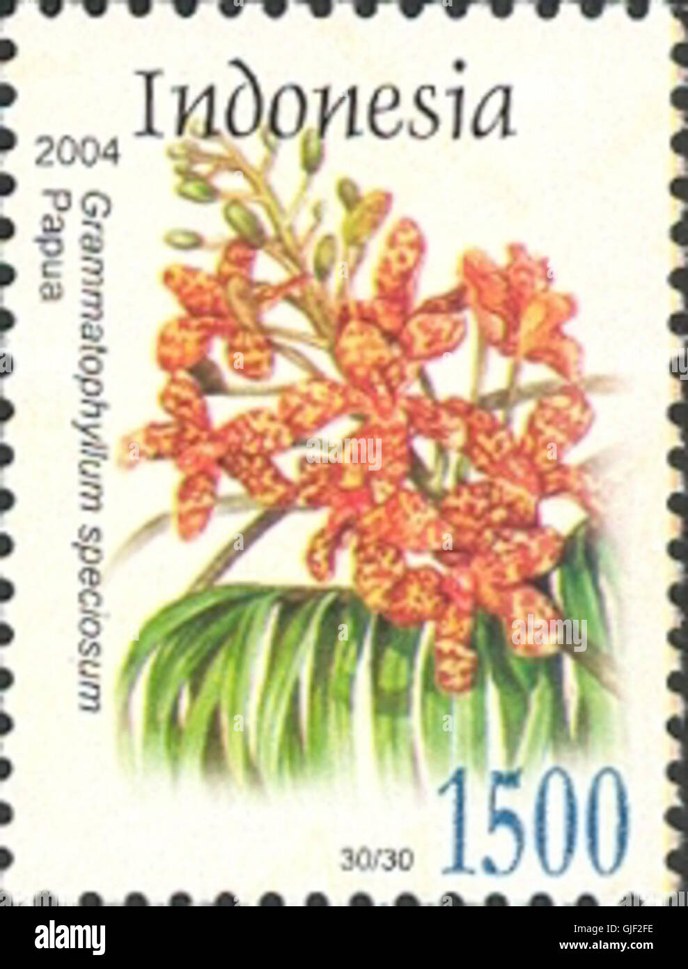 The 030-04 stamp issue from Indonesia showcases key national symbols ...