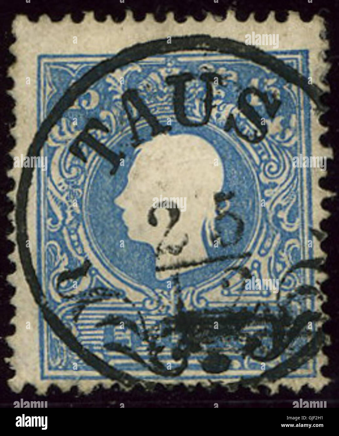 The RSb-f Taus stamp was part of a regional postal issue, likely issued ...