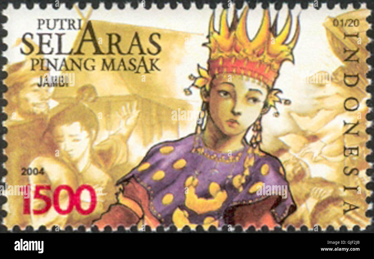 The 031-04 stamp series from Indonesia features a variety of designs ...