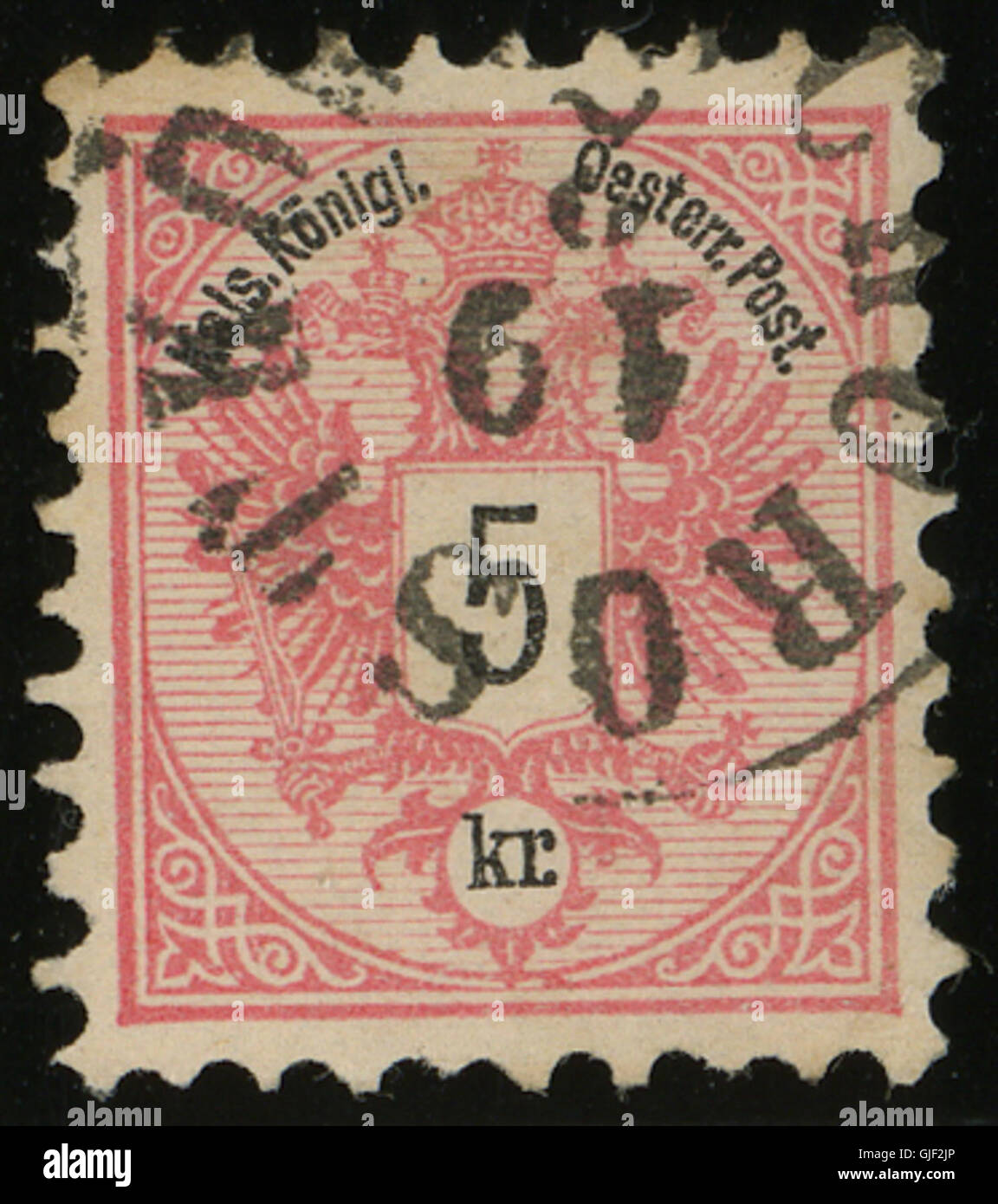 The 1883 5kr Chorostkow Ukr stamp was part of the Ukrainian region's ...