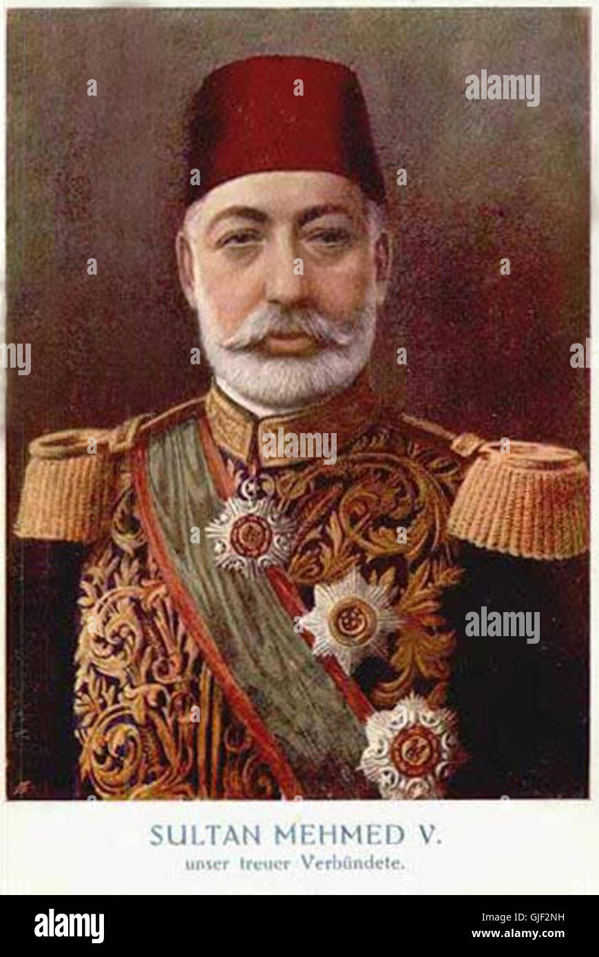 The 1917 Sultan Mehmed V stamp was issued in the Ottoman Empire ...