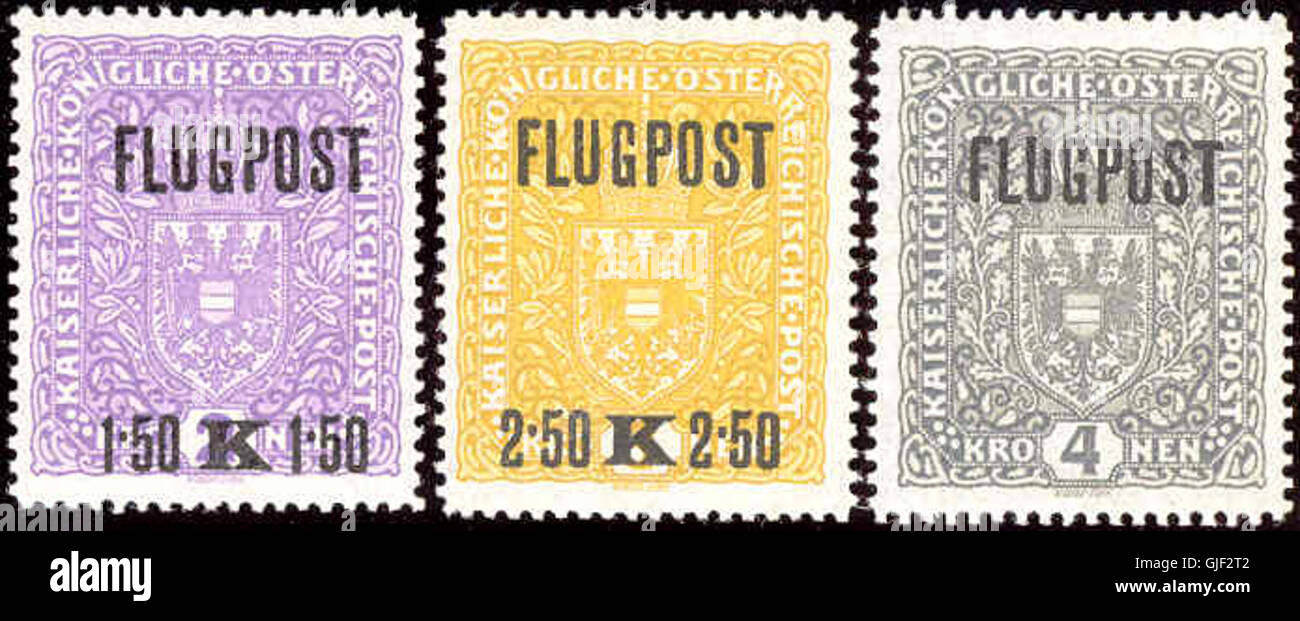 The Briefmarken Flugpost 1918 stamp is a German airmail stamp issued ...
