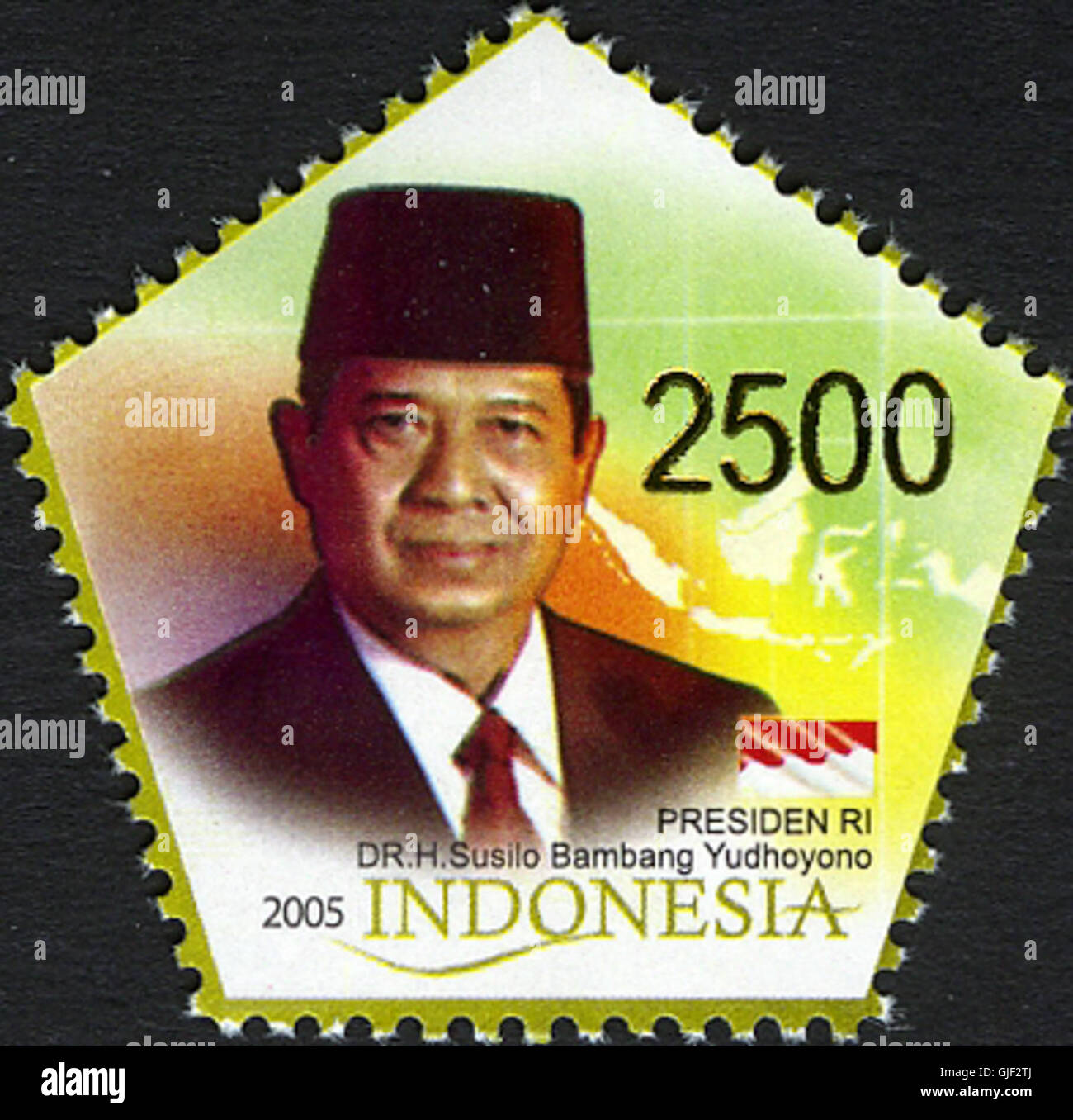 The 033-05 stamp from Indonesia, issued as part of a series, represents ...