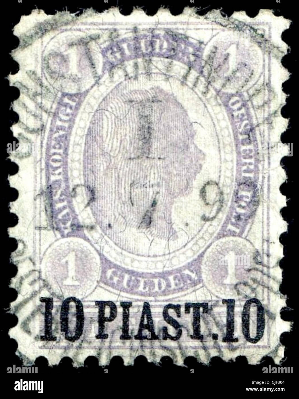 The 1896 Austria Levant Sc30Con stamp is a rare postal issue from ...