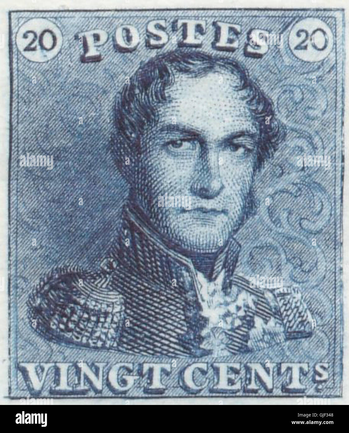 The 20c Epaulette stamp features a distinctive design and was used for ...