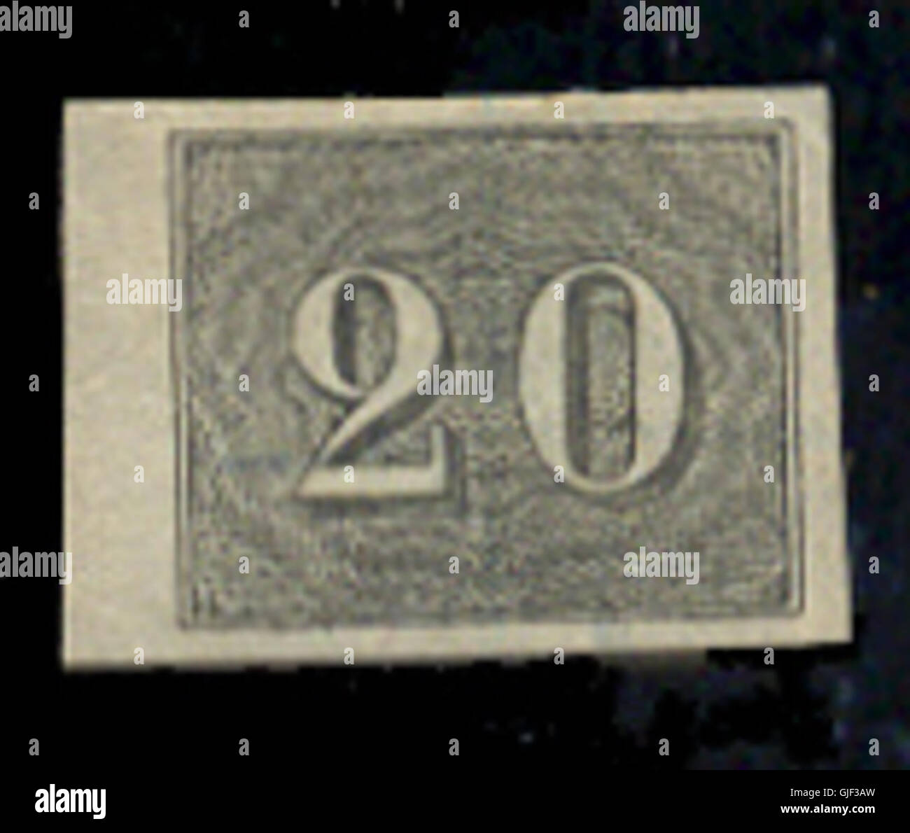 The Vertical 20 stamp is a unique postal issue, notable for its ...
